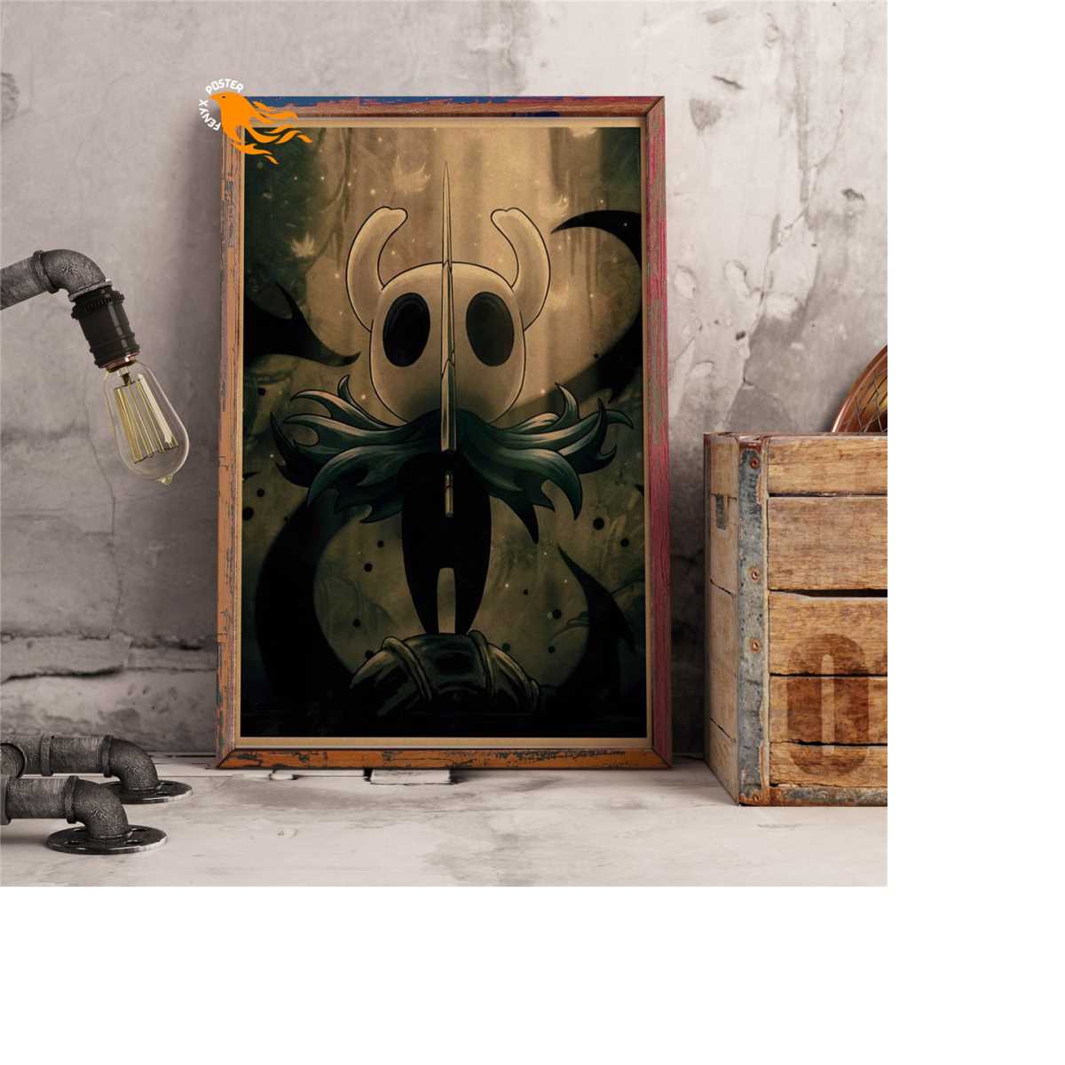 Hollow Knight Retro Poster, Kraft Paper Print, Game Wall Art | Inspire ...