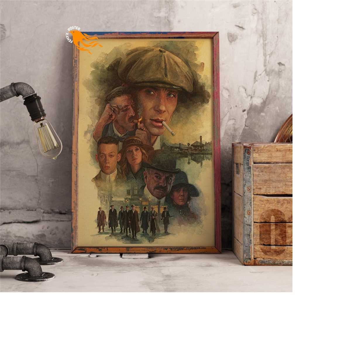 Peaky Blinders Retro Poster, Kraft Paper Print, TV Series Wa | Inspire ...