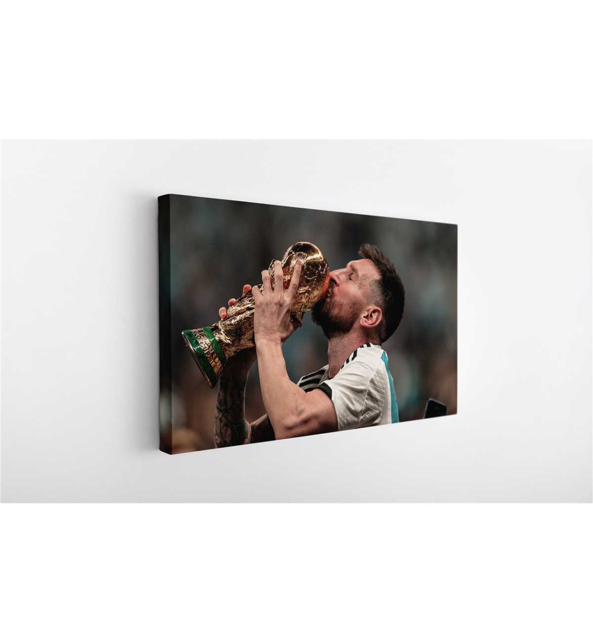 LIONEL MESSI Canvas, World Cup 2022 Poster, Argentina | Inspire Uplift