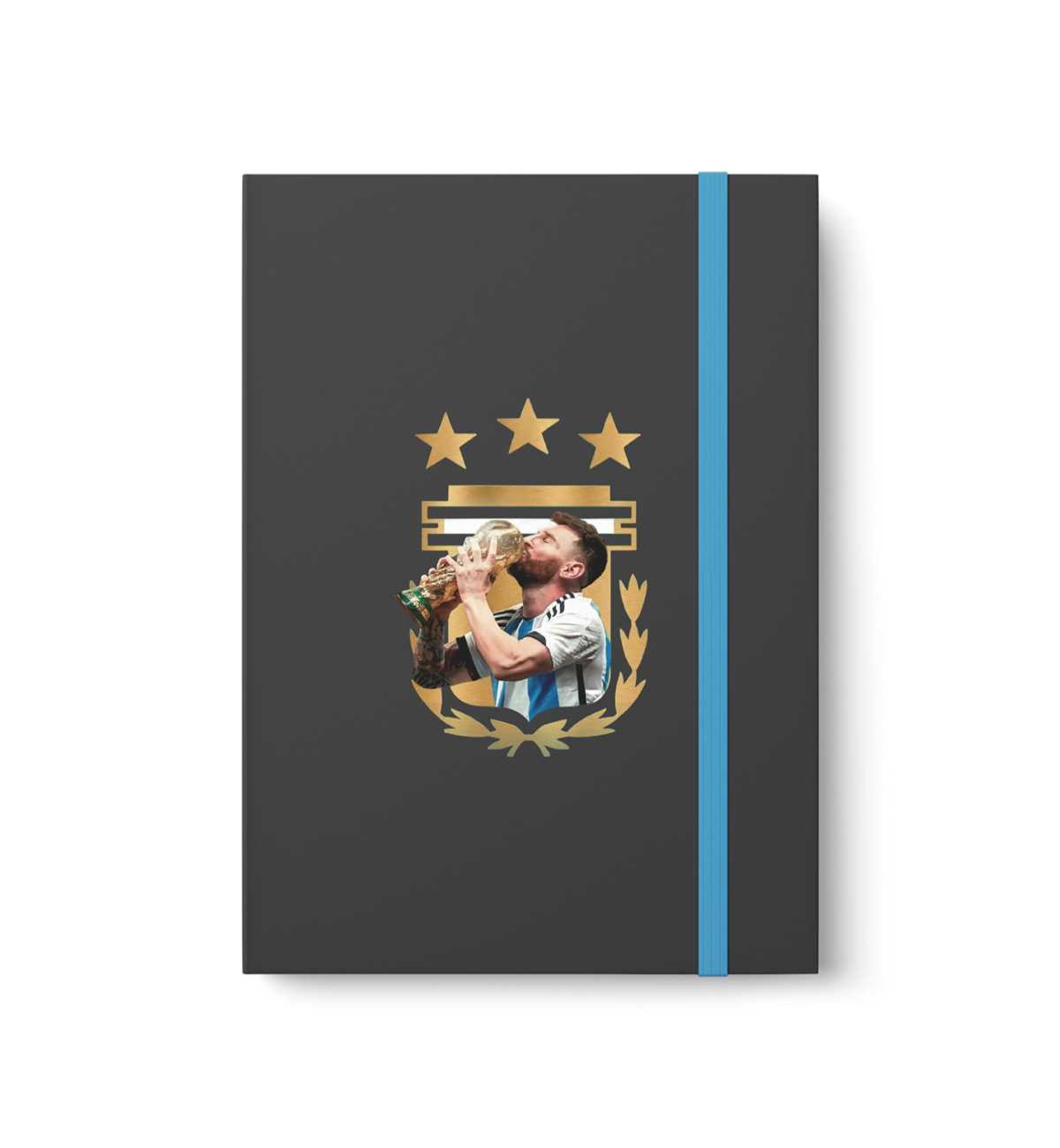 Color Contrast Notebook - Ruled, Lionel Messi Art | Inspire Uplift