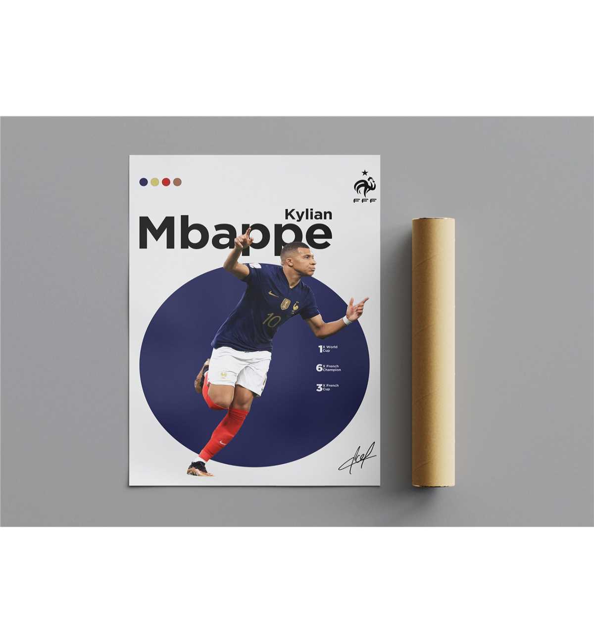 Kylian Mbappe Poster, Minimalist Poster, Sports Poster, Wall | Inspire ...
