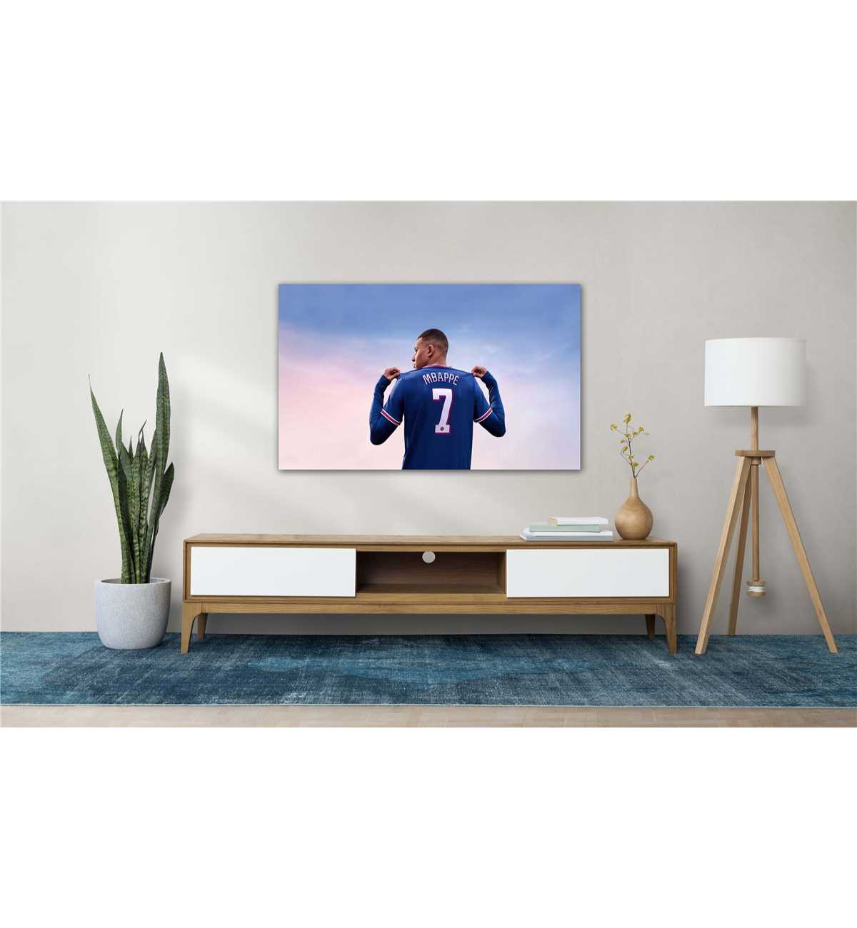 Mbappe Poster, Glass Wall Art, PSG, Canvas wall - Inspire Uplift