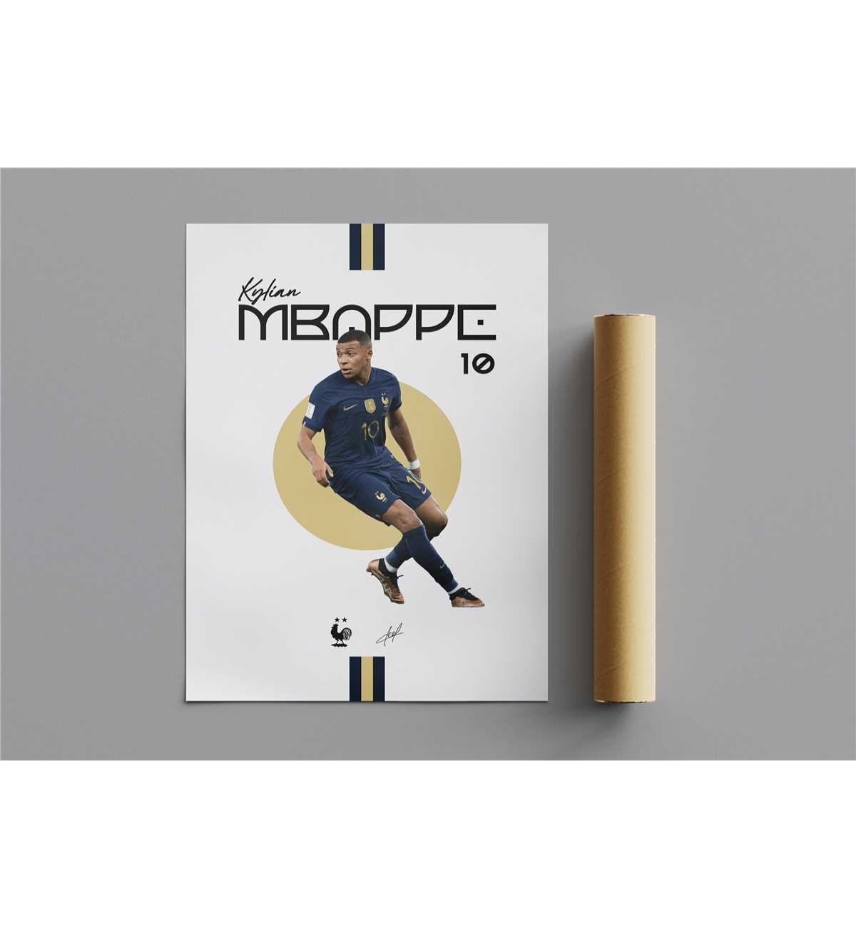 Kylian Mbappe Poster, Minimalist Poster, Sports Poster, Wall | Inspire ...