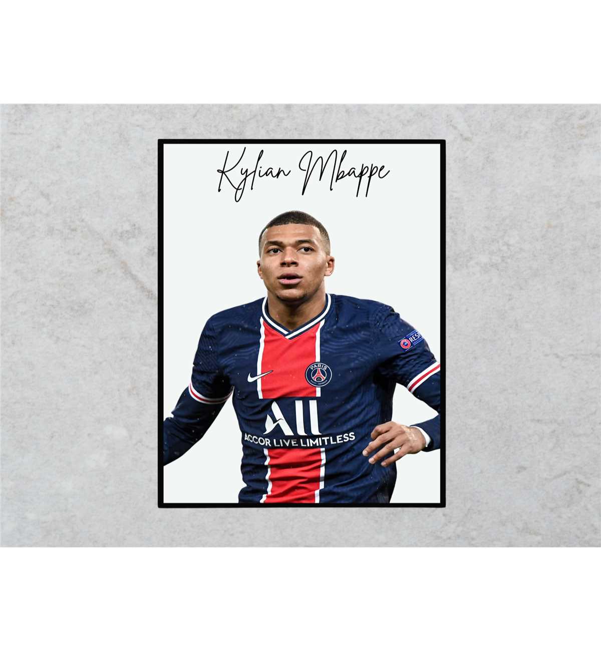 Kylian Mbappe Print Instant Download Wall Art Poster | Inspire Uplift
