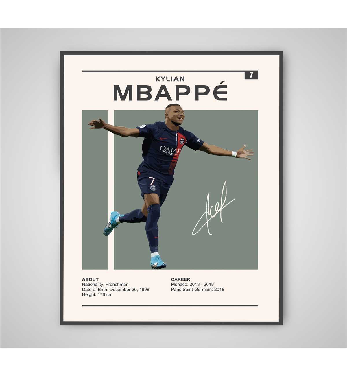 Kylian Mbappe Poster, Kylian Mbappe Print, France print, | Inspire Uplift