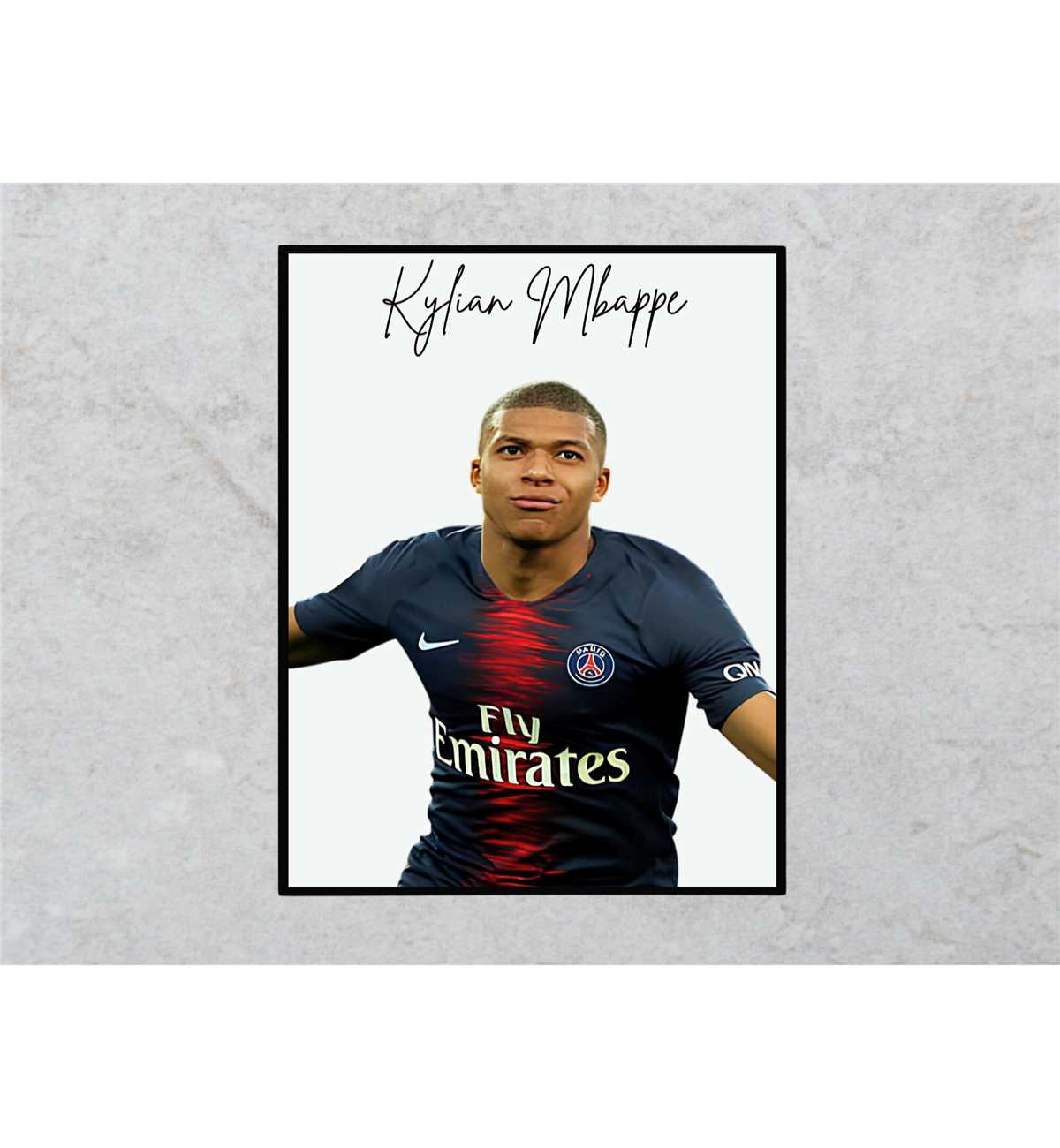 Kylian Mbappe Print Instant Download Wall Art Poster | Inspire Uplift