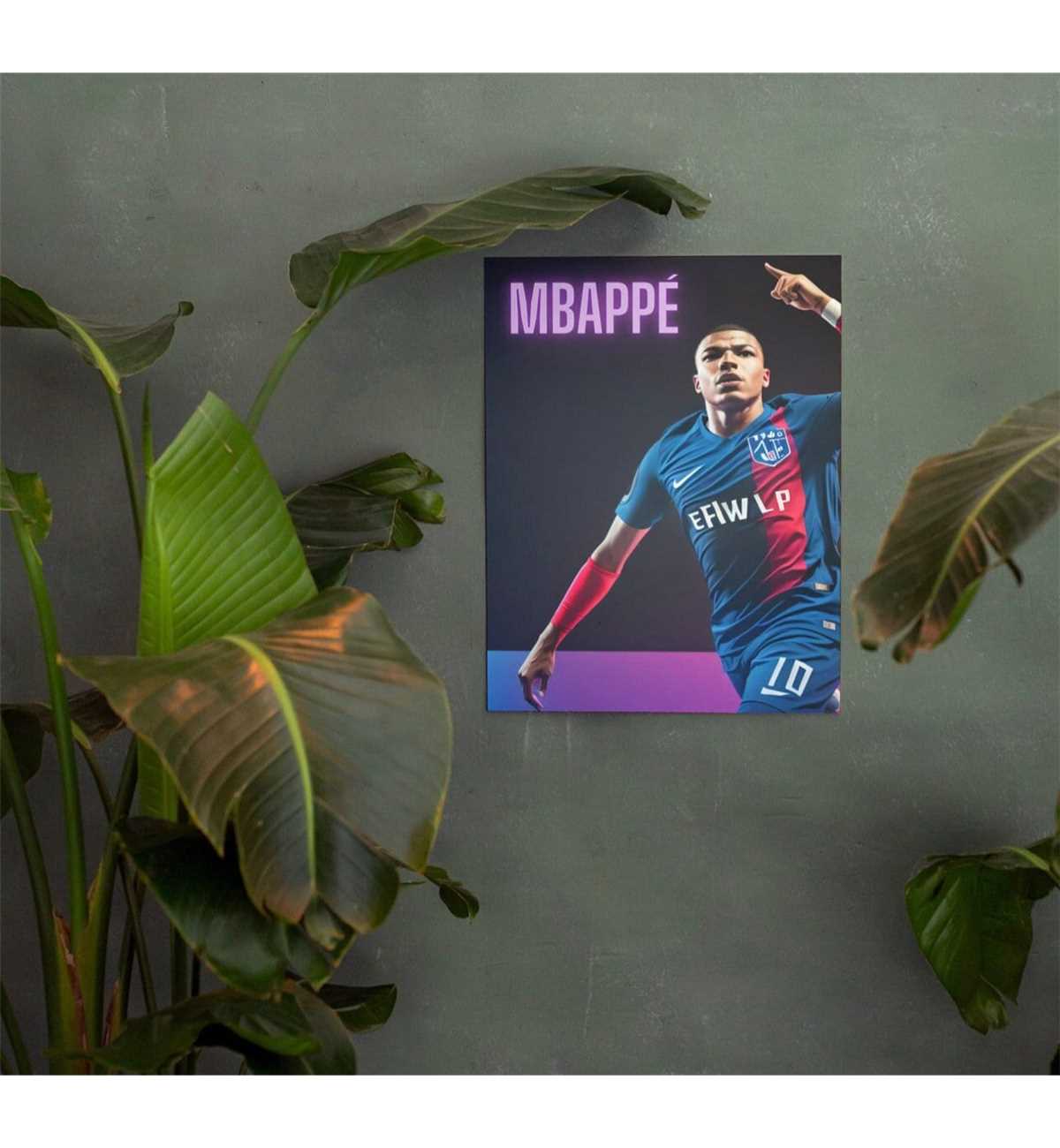 Mbappe Soccer Wall Art Poster, Sports Decor, Athlete | Inspire Uplift
