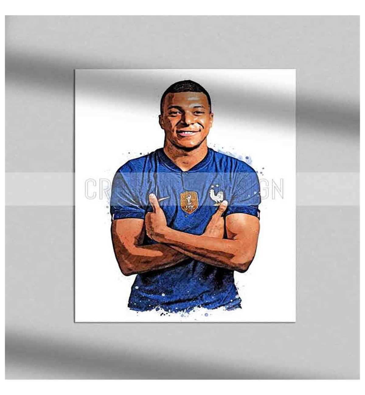 Mbappe print Kylian Mbapp poster, France art print, | Inspire Uplift
