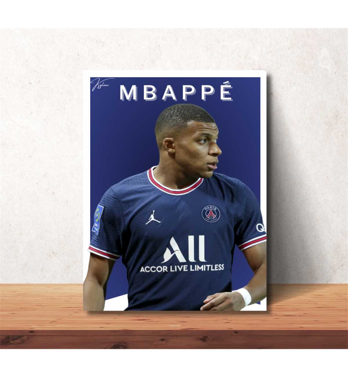 Mbappe Poster Kylian Mbappe Poster PSG Poster Soccer - Inspire Uplift