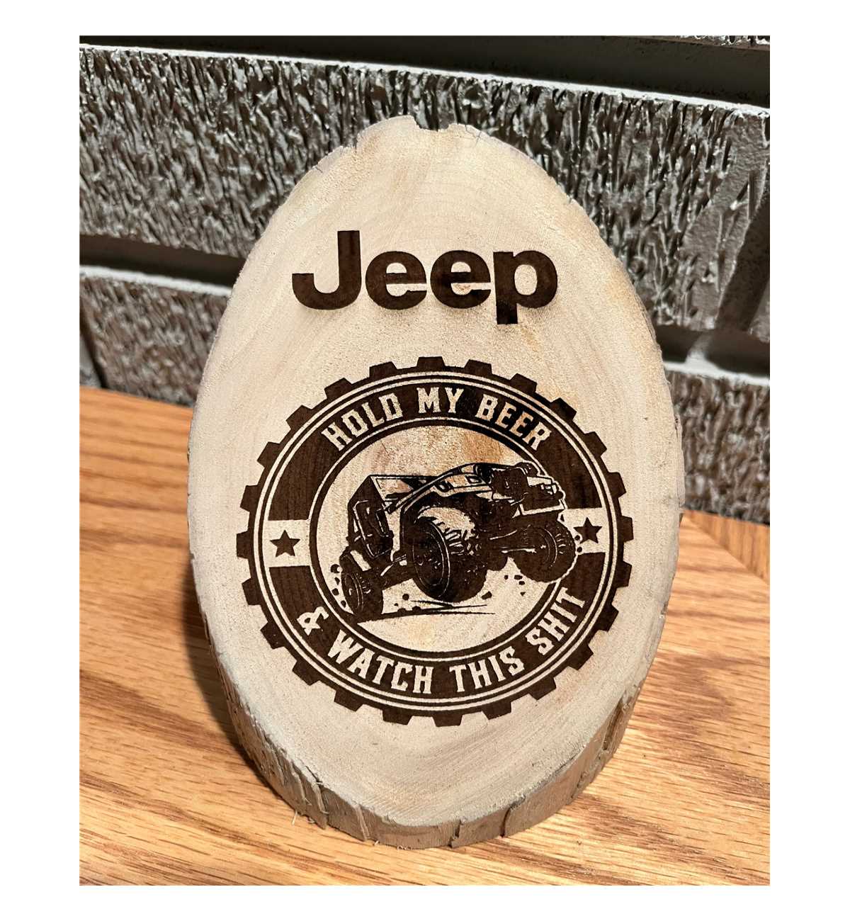 Custom Jeep Sign, Hold My Beer And Watch - Inspire Uplift
