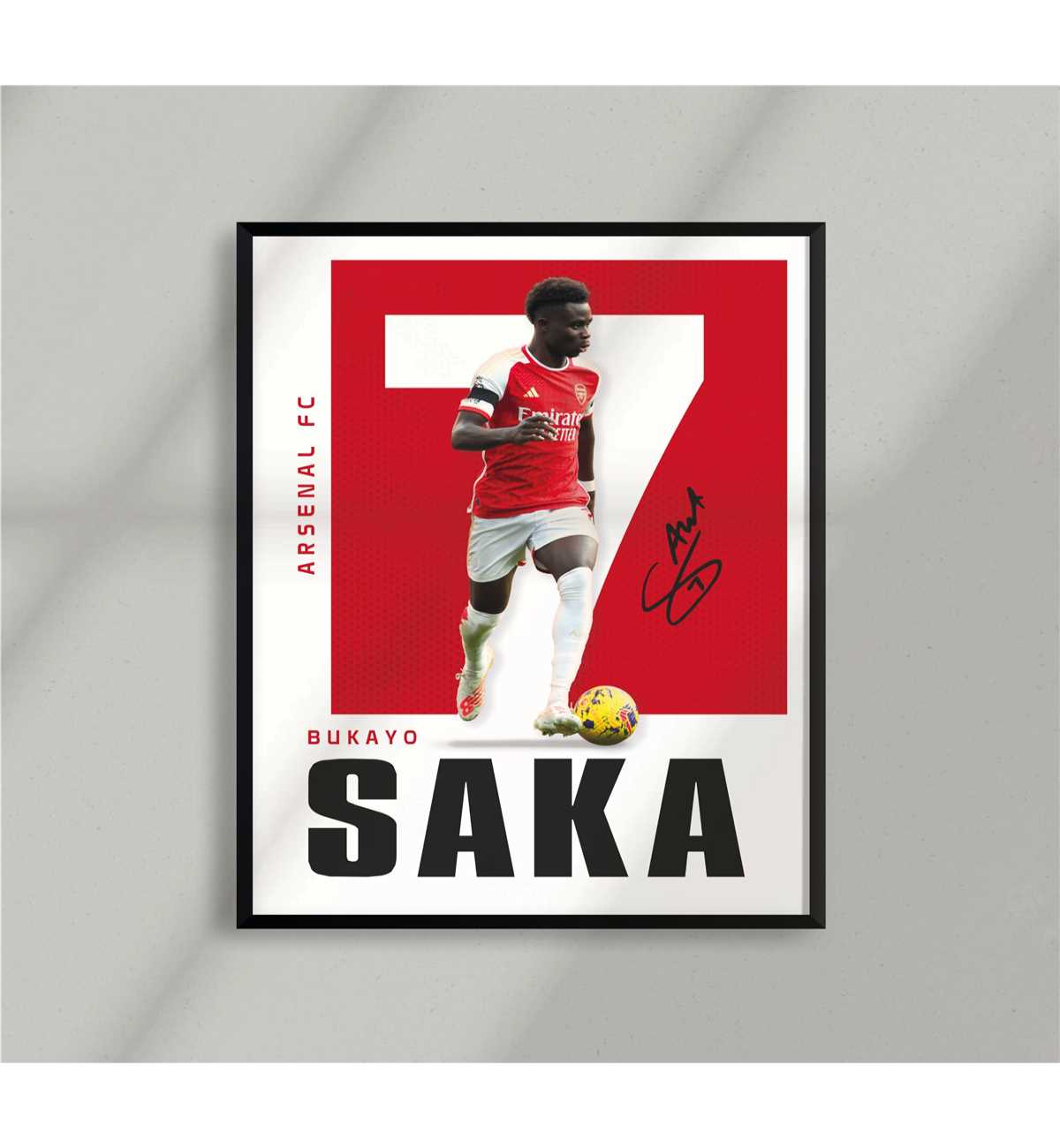 Sport Design - Bukayo Saka, Arsenal FC, England, | Inspire Uplift