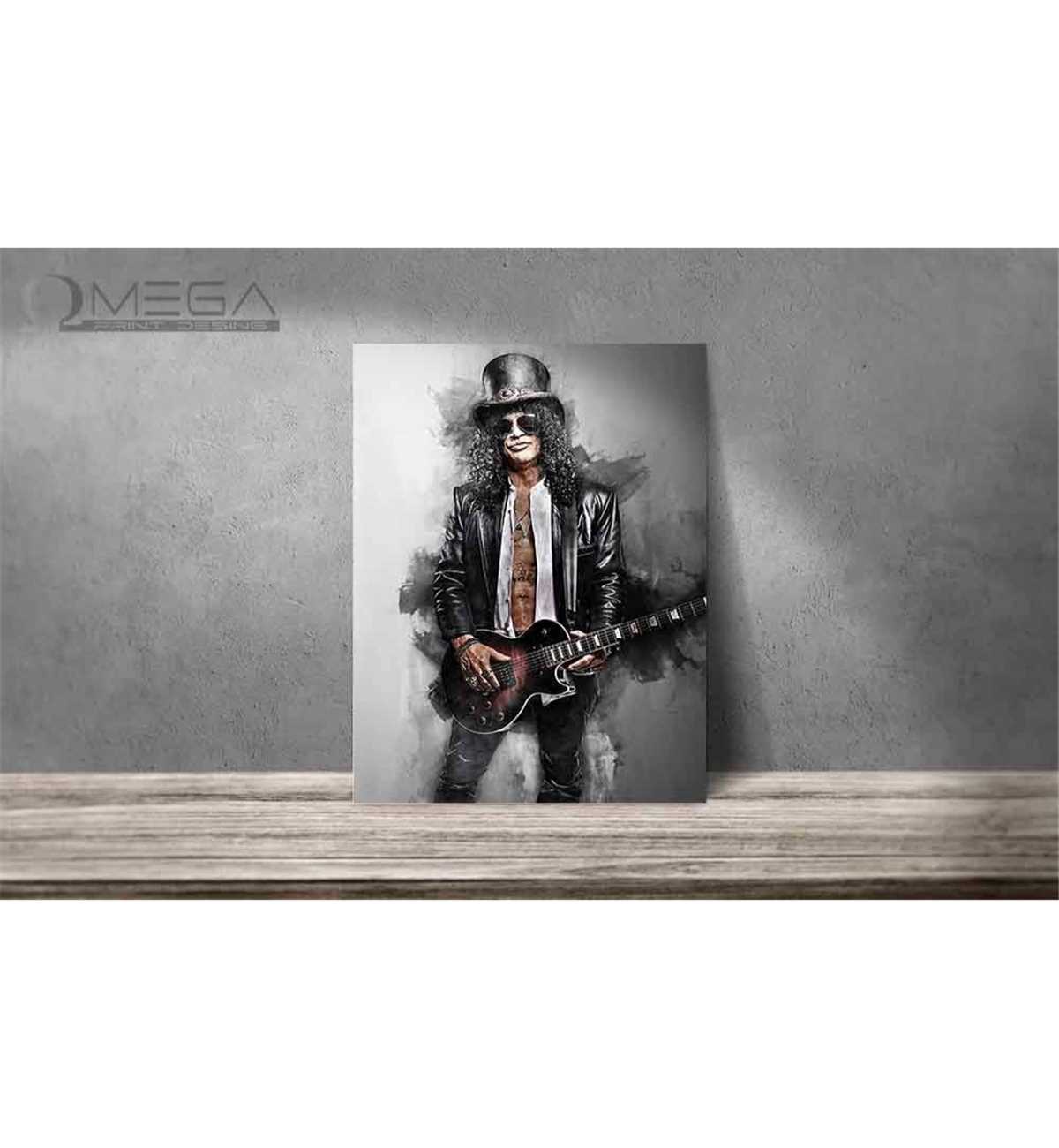 Slash poster Slash print art print wall art | Inspire Uplift