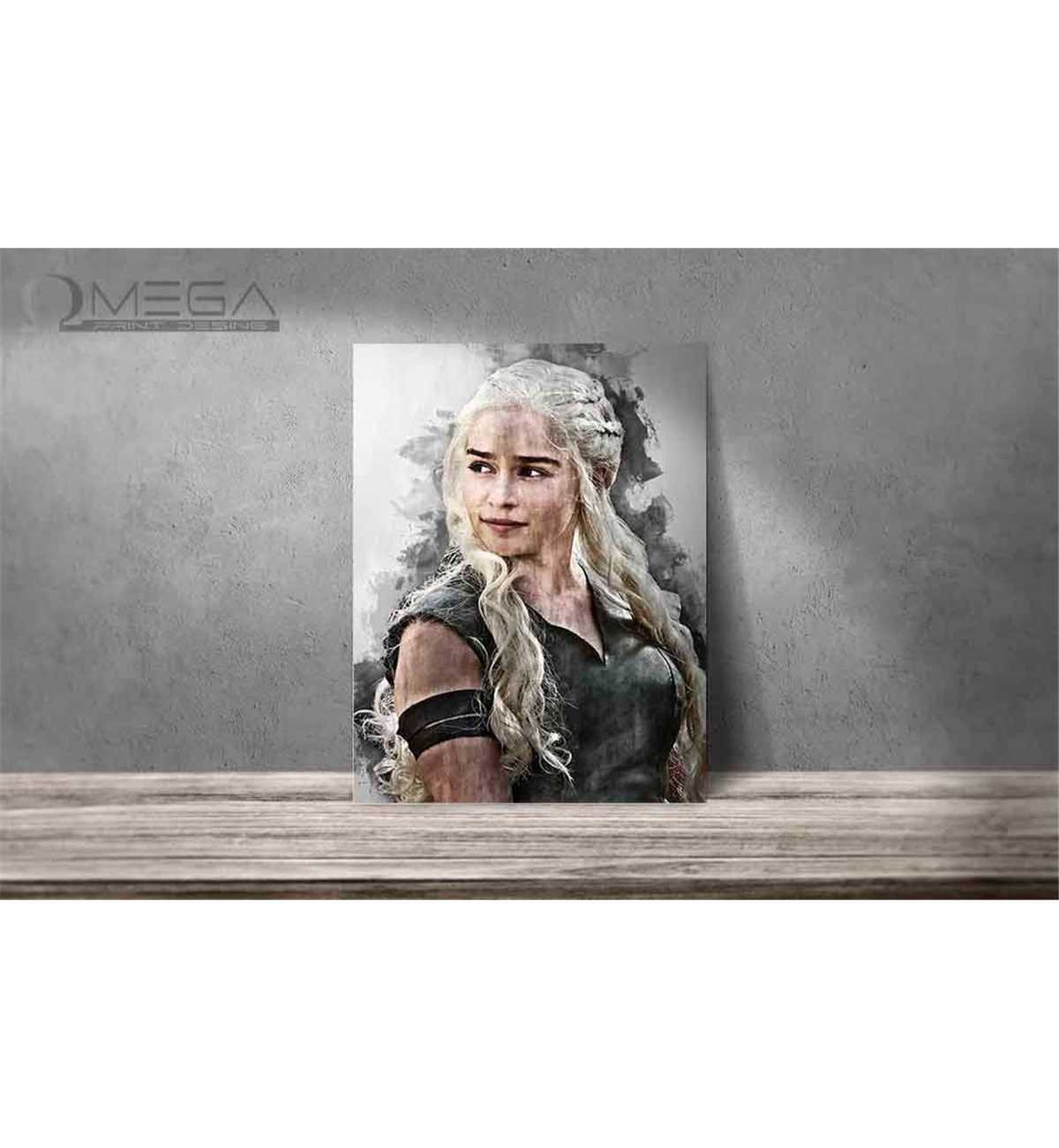 Daenerys Targaryen poster Khaleesi print Game of Thrones | Inspire Uplift