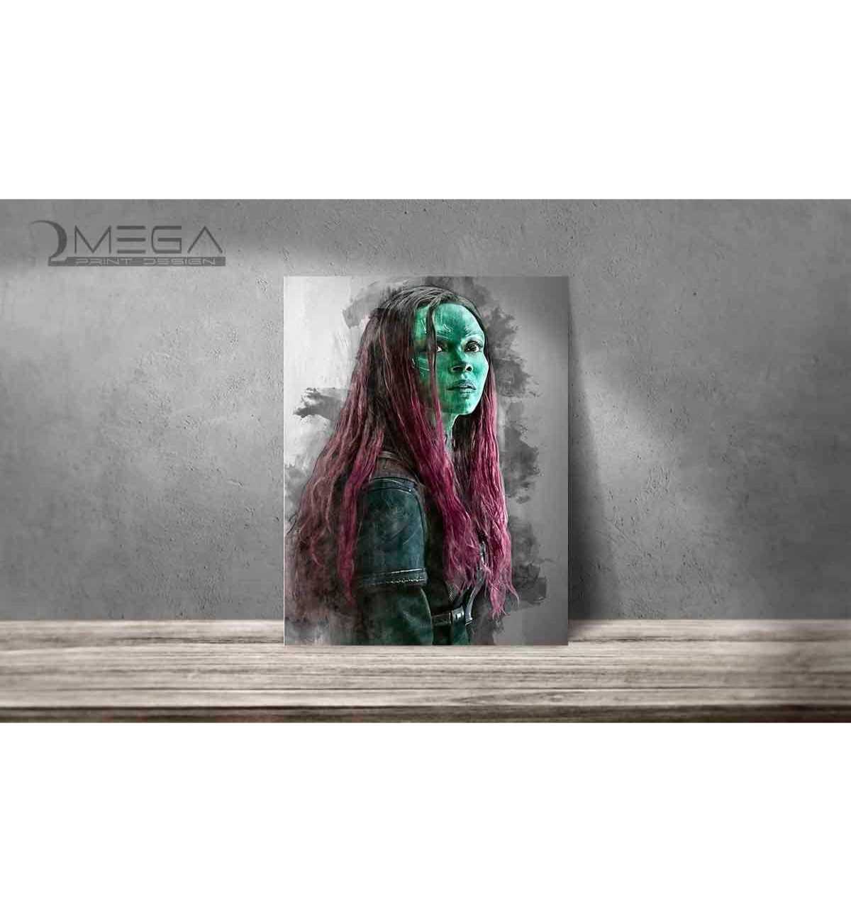 Gamora poster Gamora print Guardians of the Galaxy | Inspire Uplift
