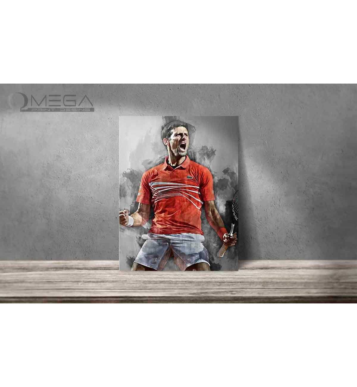 Novak Djokovic poster Djokovic print art print wall | Inspire Uplift