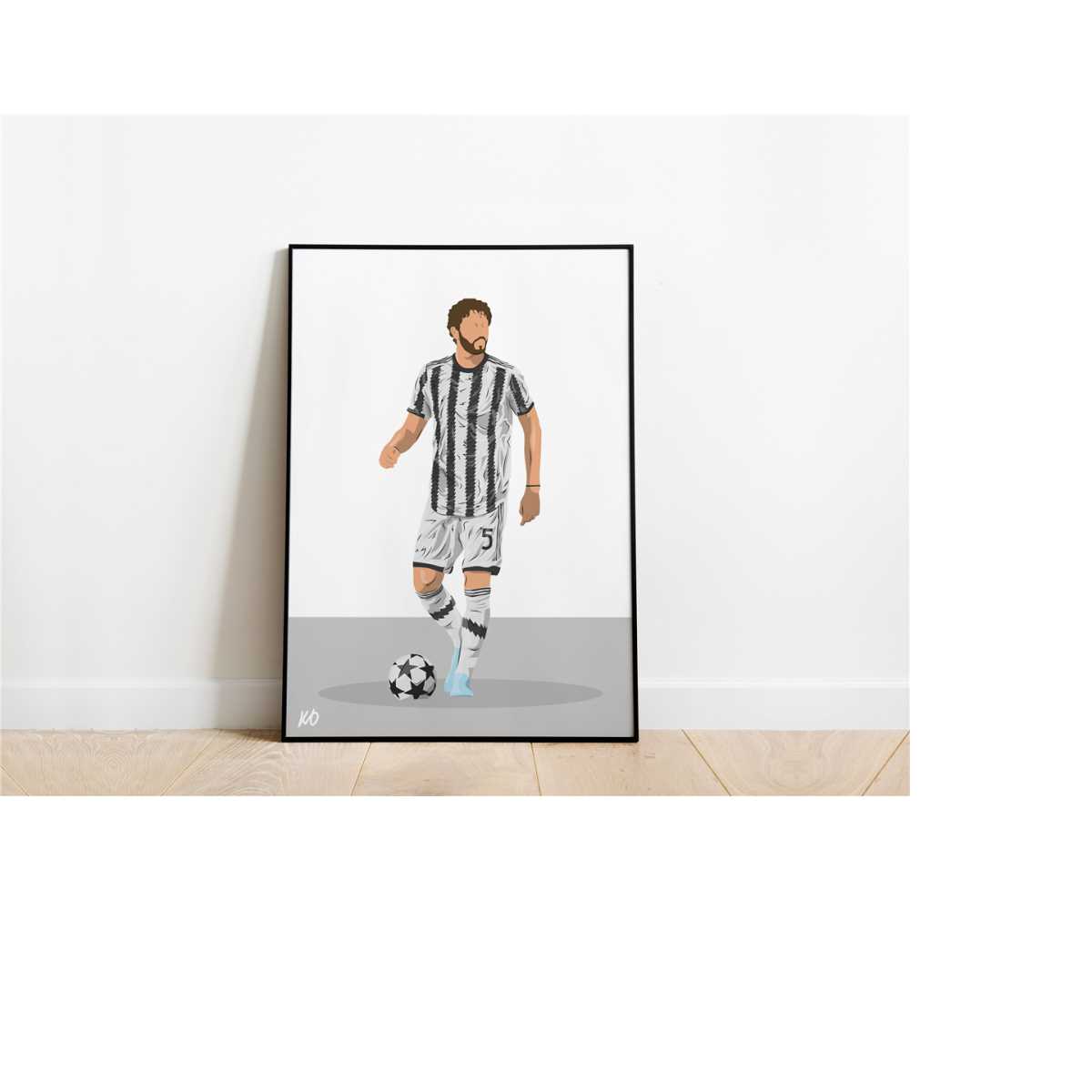 Manuel Locatelli Juventus Football Poster Print A3 / A4 / A5 | Inspire ...