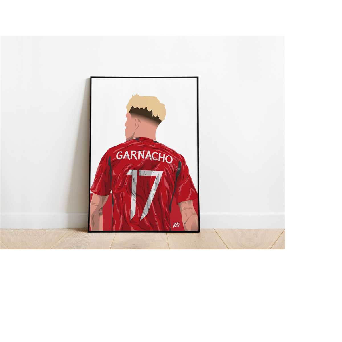 Alejandro Garnacho Manchester United Football Poster Print A | Inspire ...