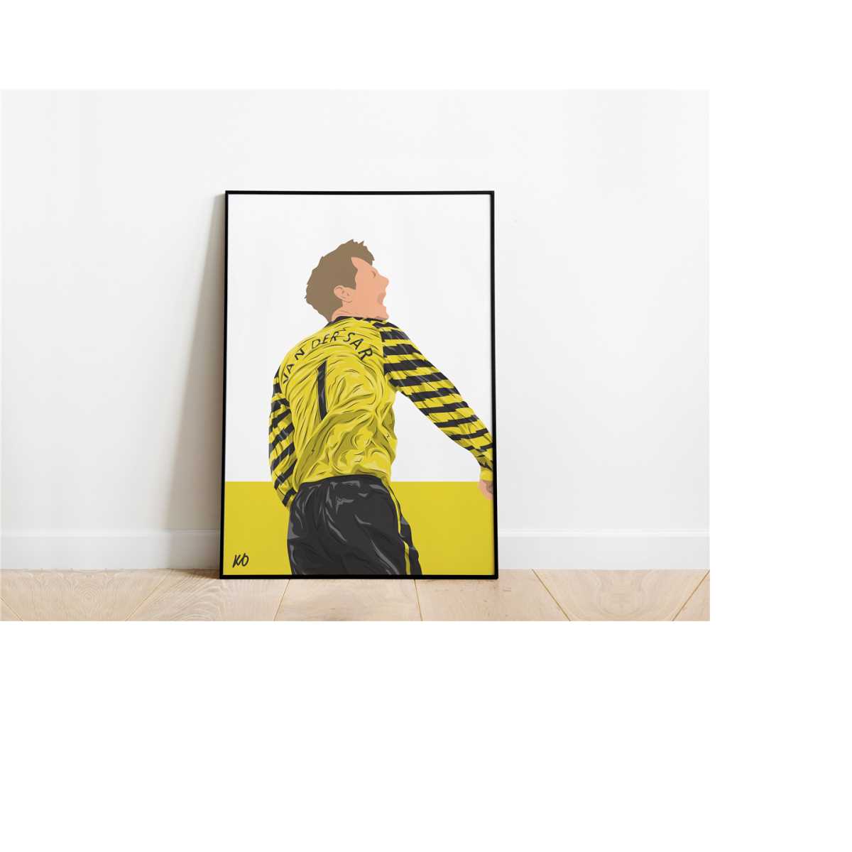 Edwin van der Sar Manchester United Icon Football Poster Pri | Inspire ...