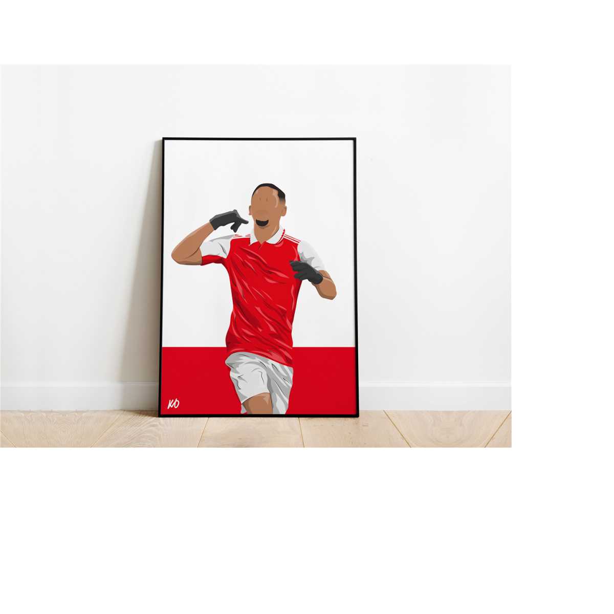 Gabriel Jesus Arsenal Football Poster Print A3 / A4 / A5 Wal - Inspire ...