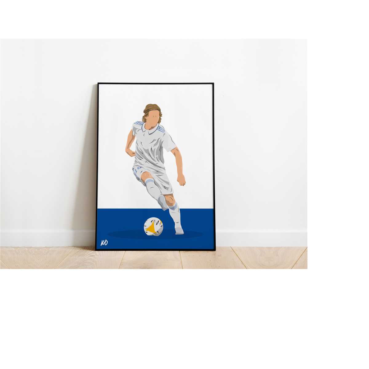 Luka Modric Real Madrid Football Poster Print A3 / A4 / A5 W | Inspire ...