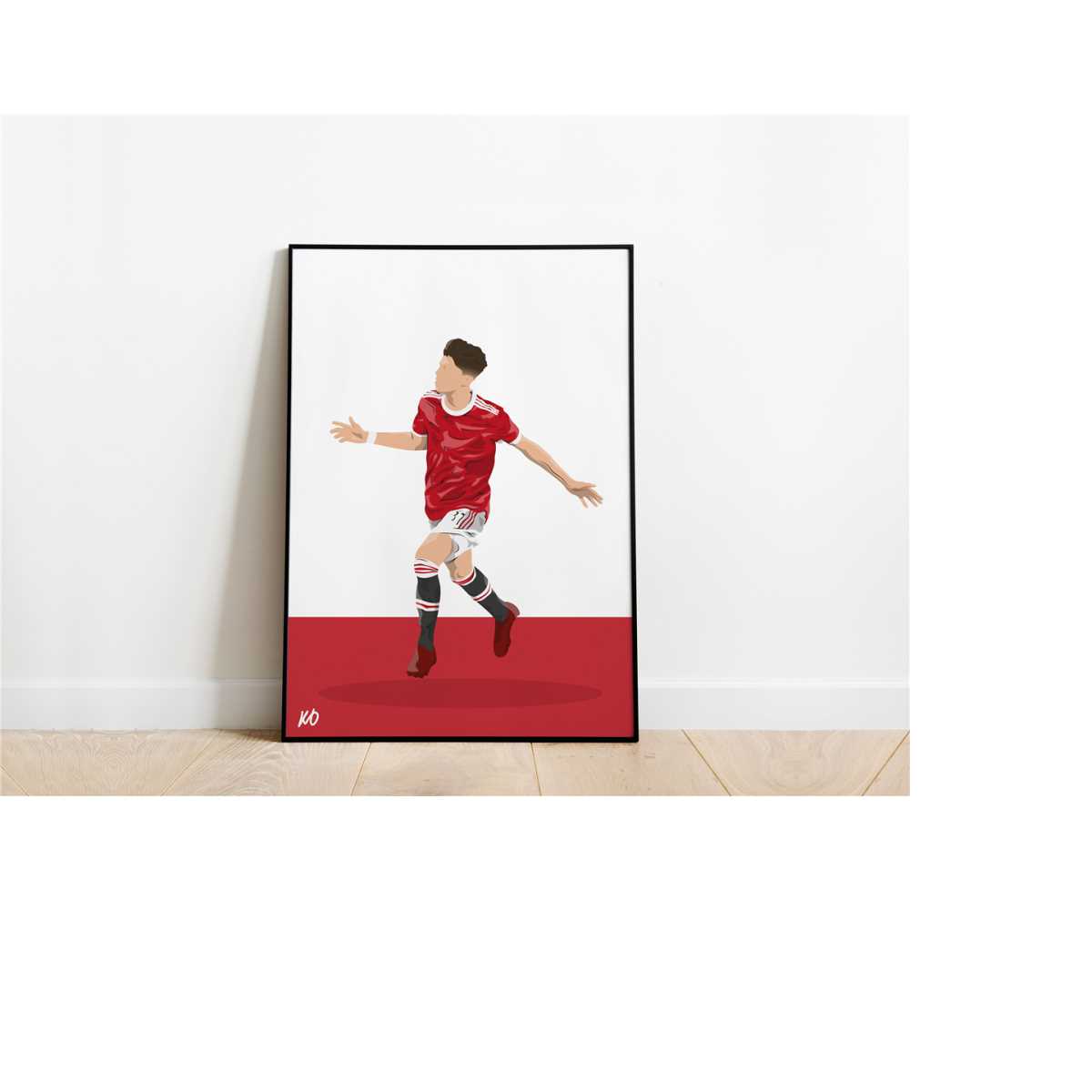 Alejandro Garnacho Manchester United Football Poster Print A | Inspire ...