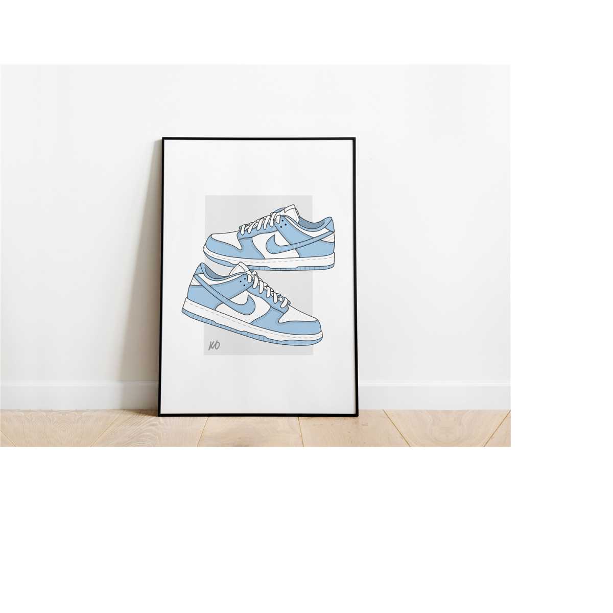 Nike Dunk Low Retro University Blue Hypebeast Sneaker Poster | Inspire ...