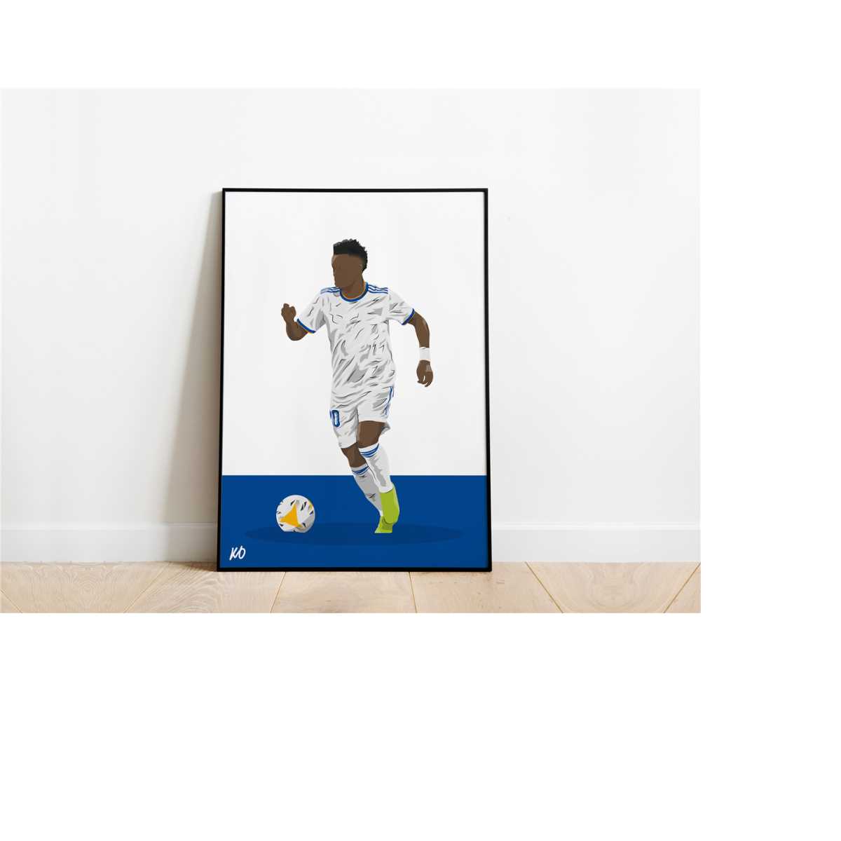 Vinicius Jr Real Madrid Football Poster Print A3 / A4 / A5 W - Inspire ...