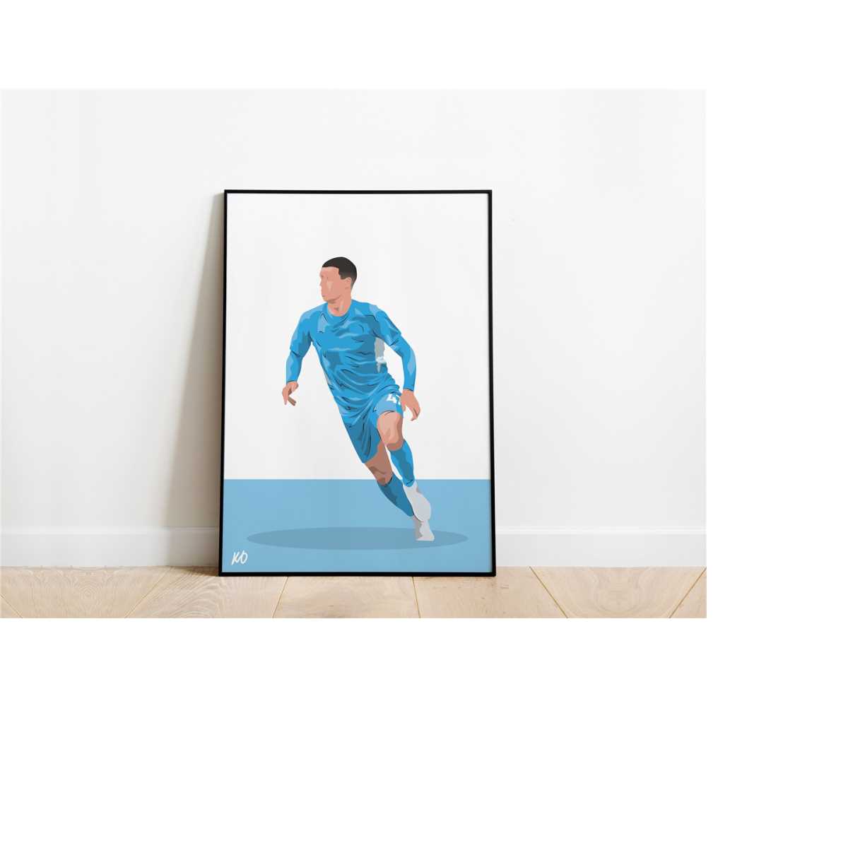 Phil Foden Man City Football Poster Print A3 / A4 / A5 Wall | Inspire ...