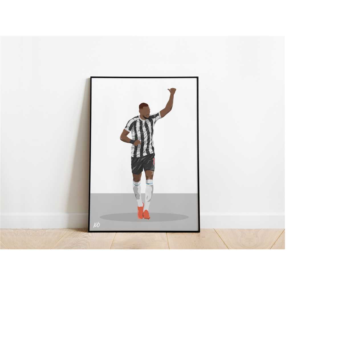 Joelinton Newcastle United Football Poster Print A3 / A4 / A | Inspire ...