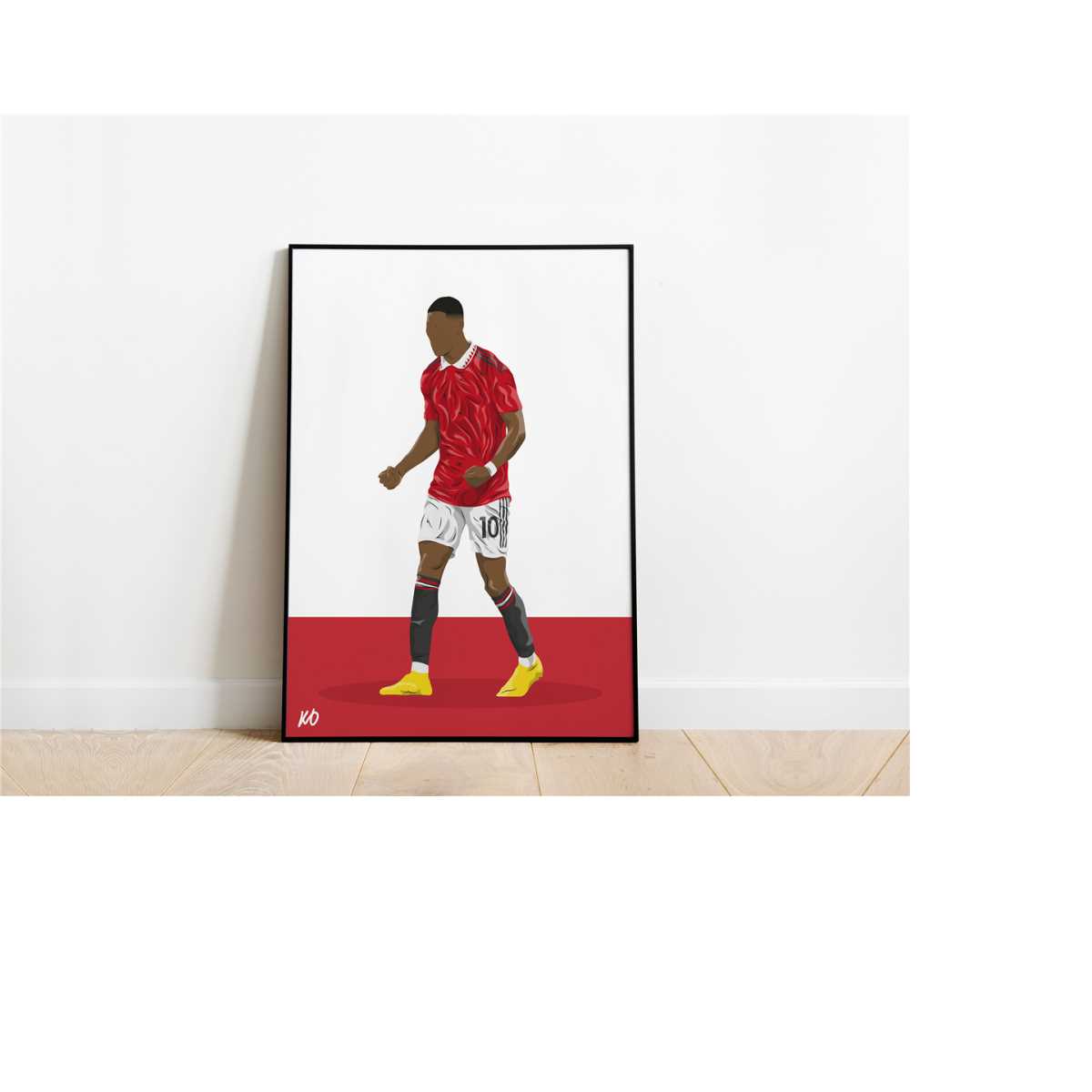 Marcus Rashford Manchester United Football Poster Print A3 / | Inspire ...