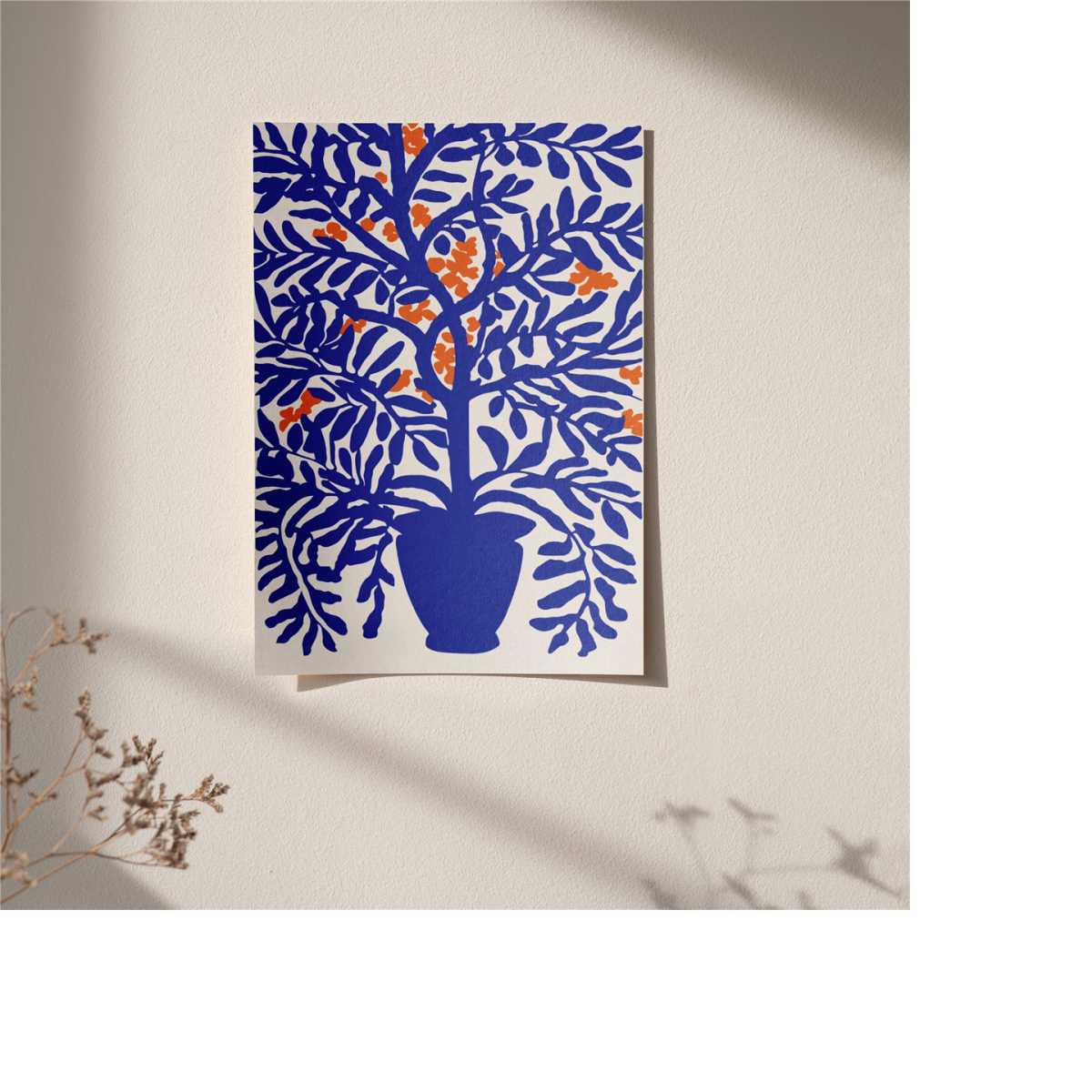 Blue Coral Poster, Coastal Wall Art, Sea Life, Nautical Art, | Inspire ...