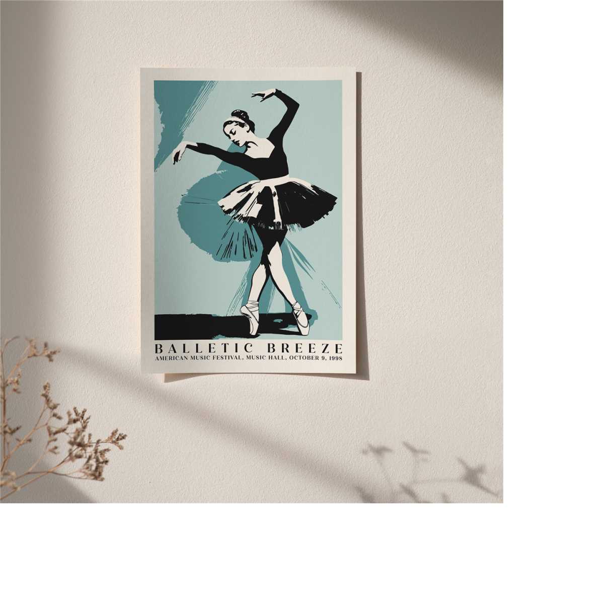 Ballet Dancer Poster, Classic Elegance, Scandinavian Design, | Inspire ...