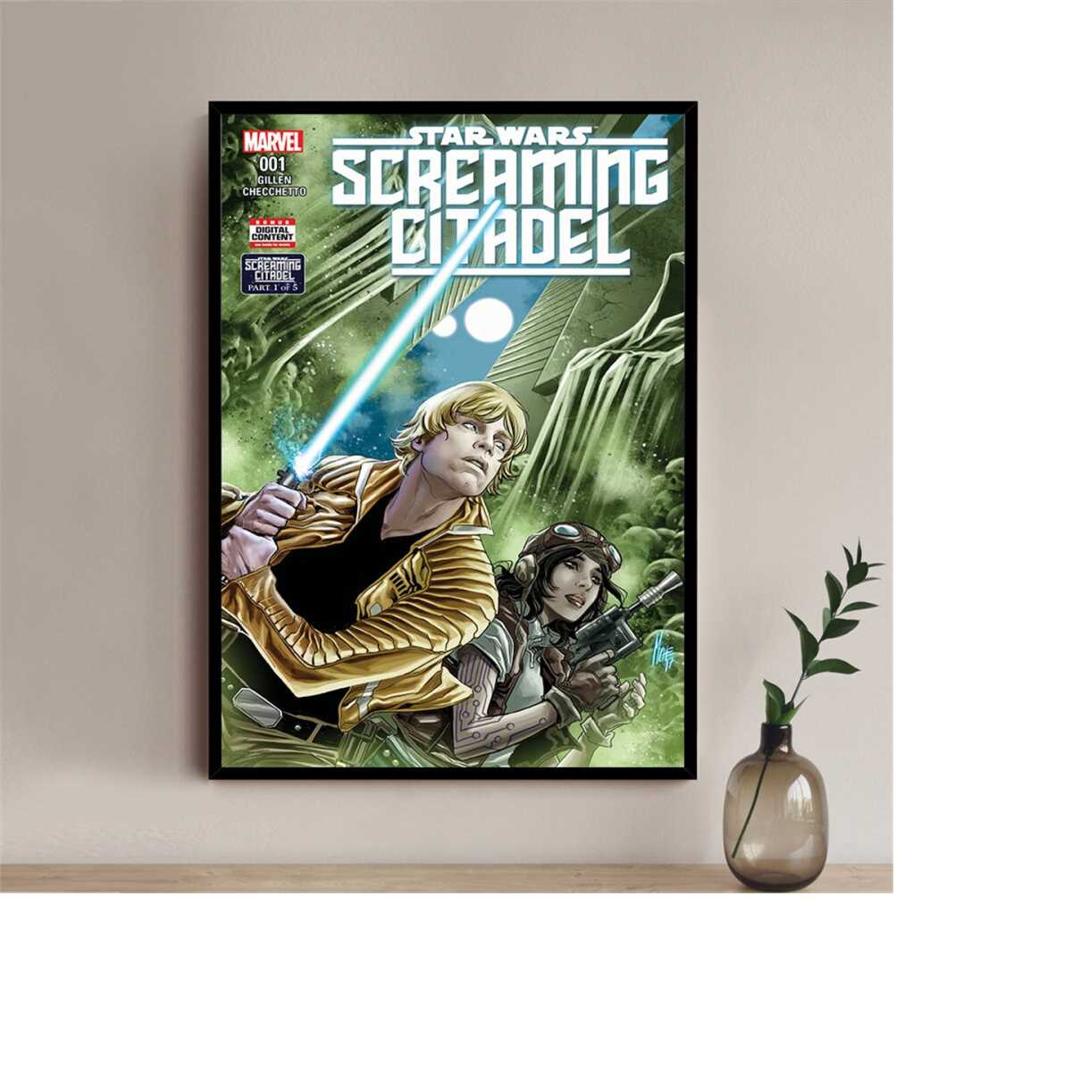 Star Wars Screaming Citade Movie Poster - High quality Canva | Inspire ...