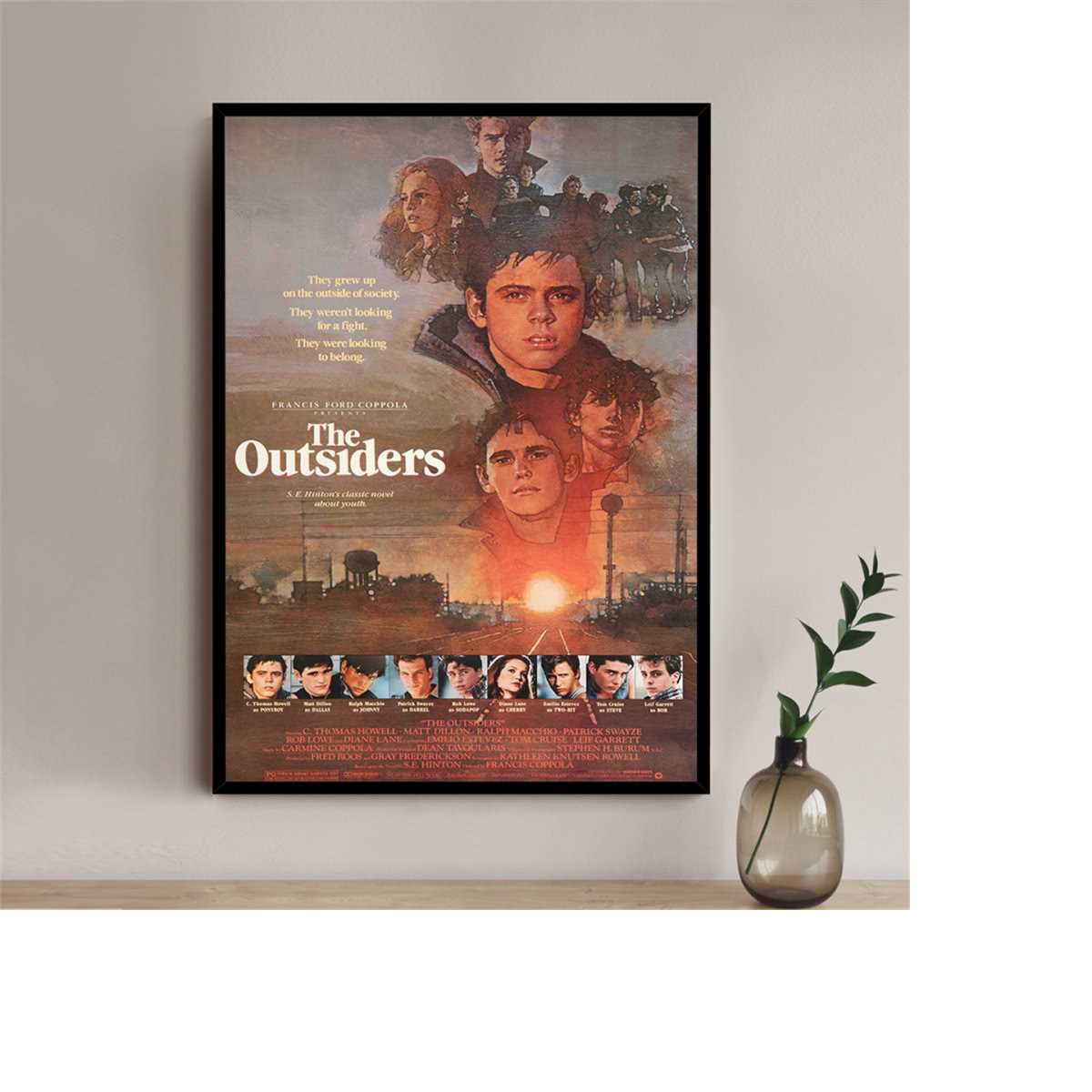 The Outsiders Movie Poster - High quality Canvas art print - | Inspire ...