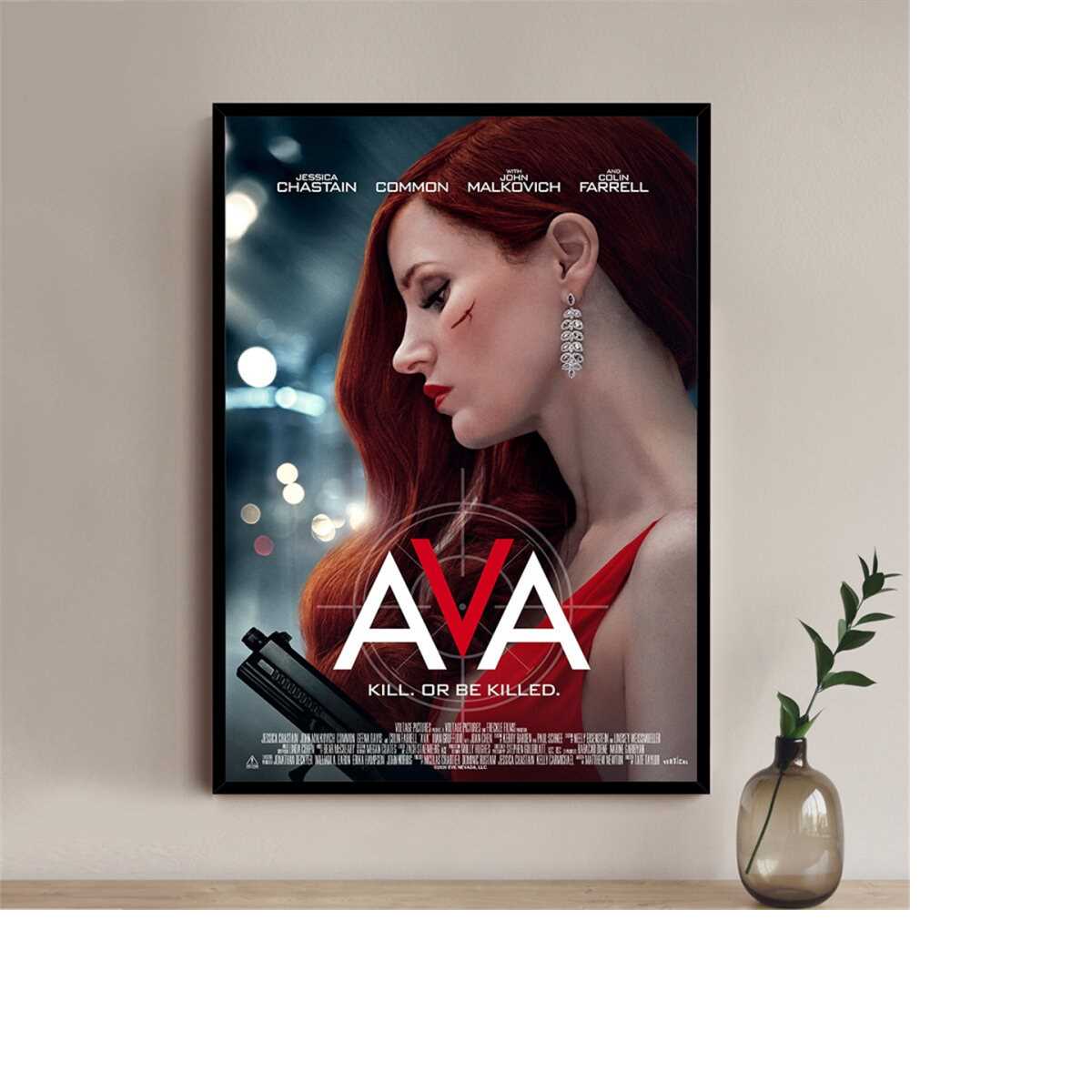 Ava Movie Poster - High quality Canvas art print - Room deco | Inspire ...