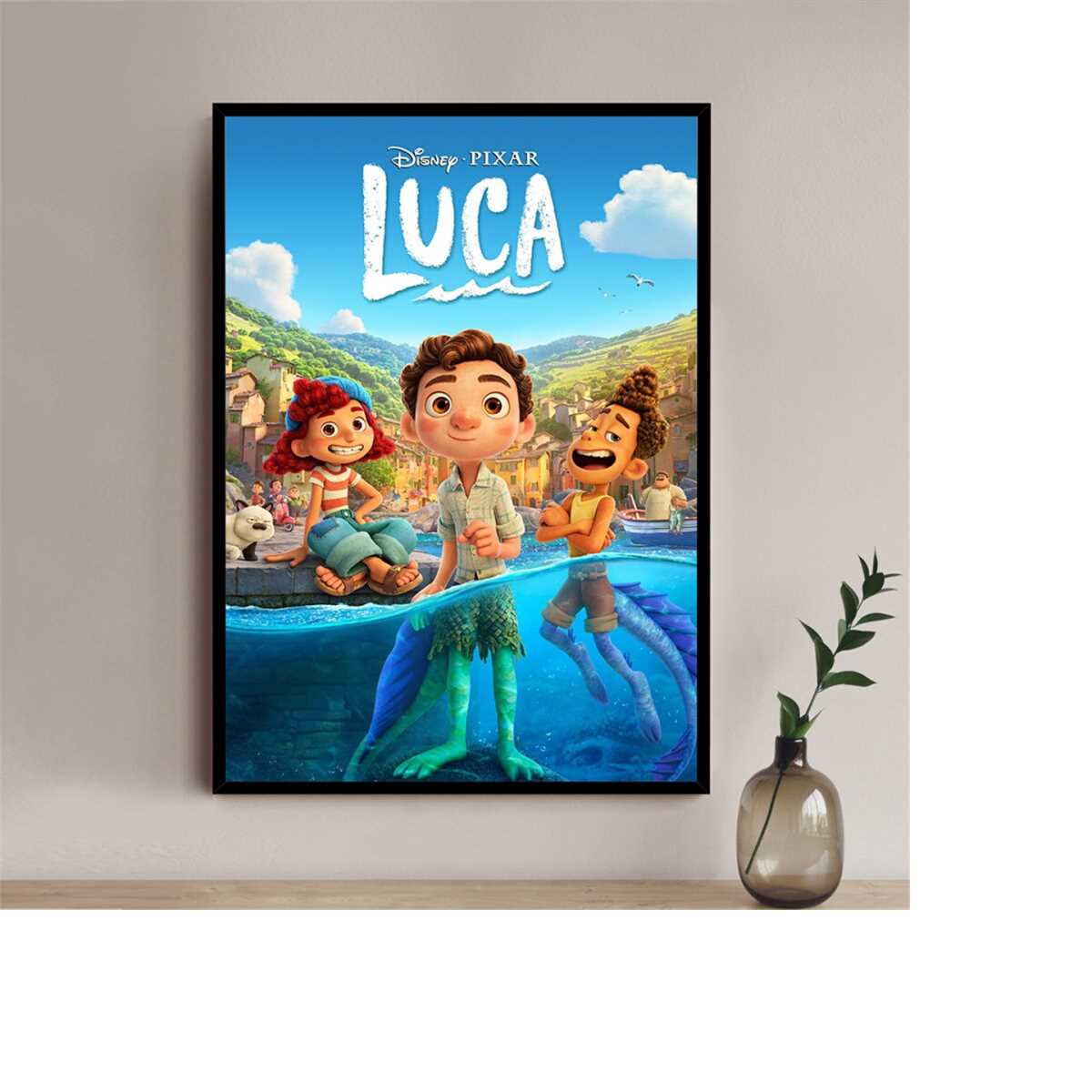 Luca 2021 Movie Poster- High quality Canvas art print - Room | Inspire ...