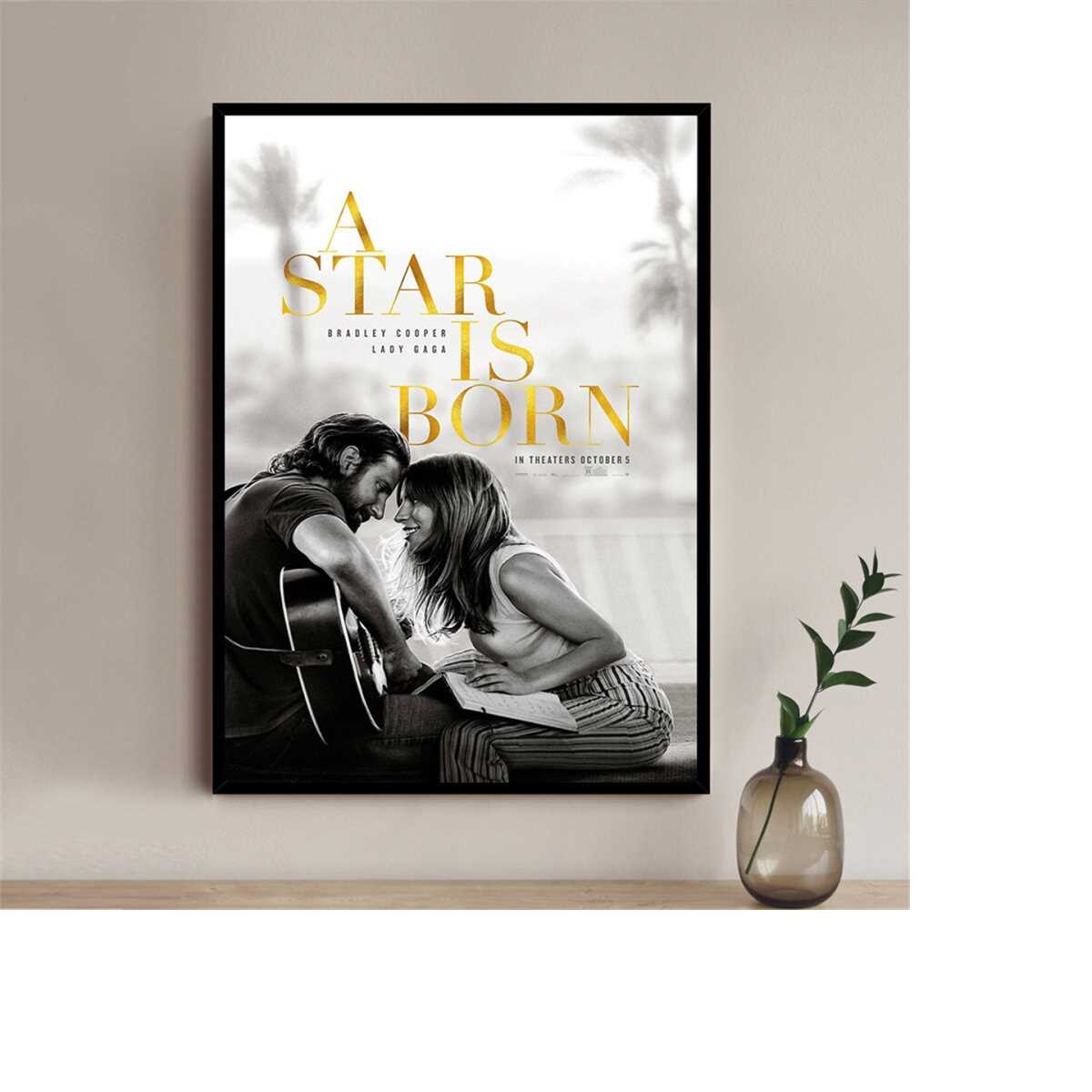 A Star Is Born Movie Poster - High quality Canvas art print | Inspire ...