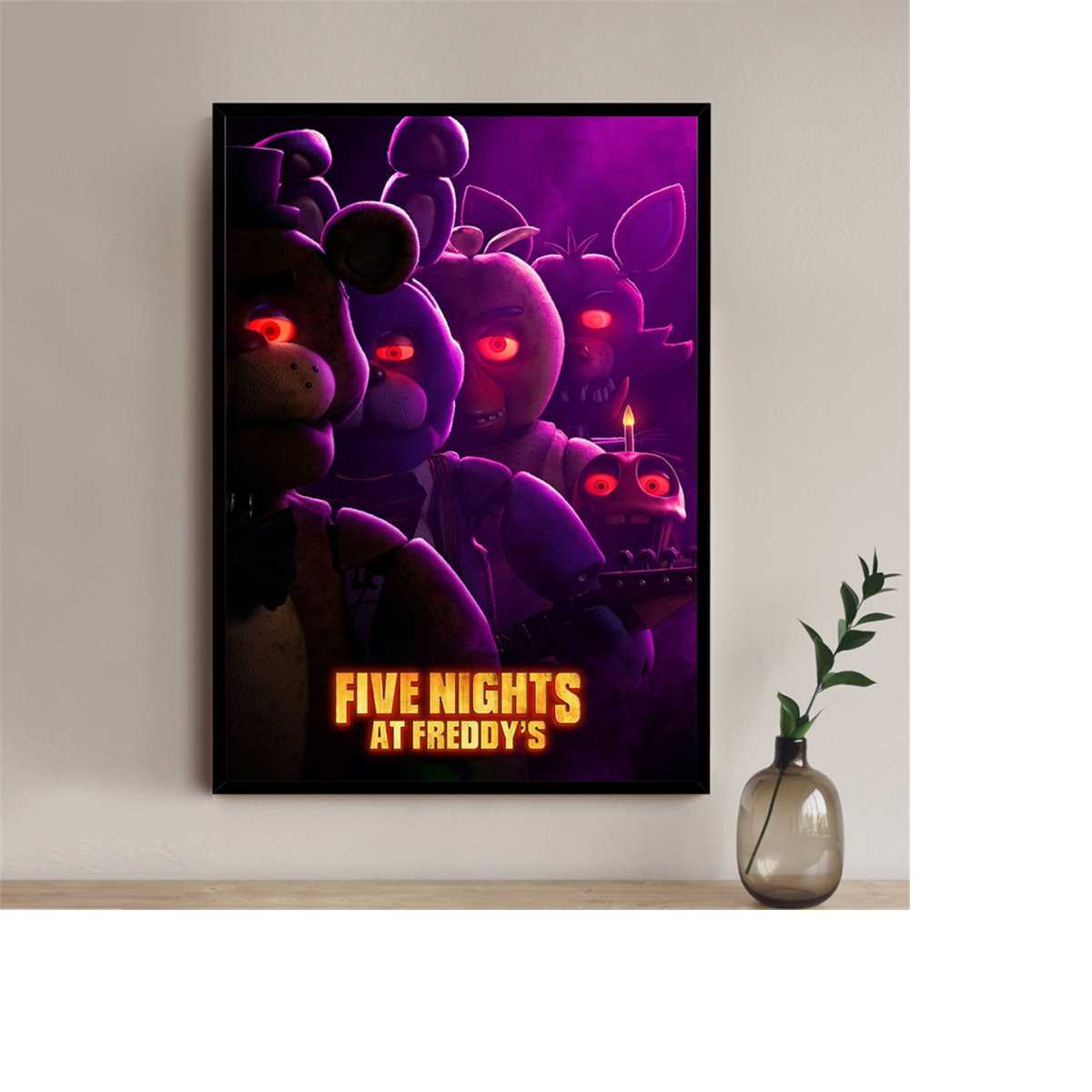 Five Nights at Freddy's Movie Poster- High quality Canvas ar | Inspire ...