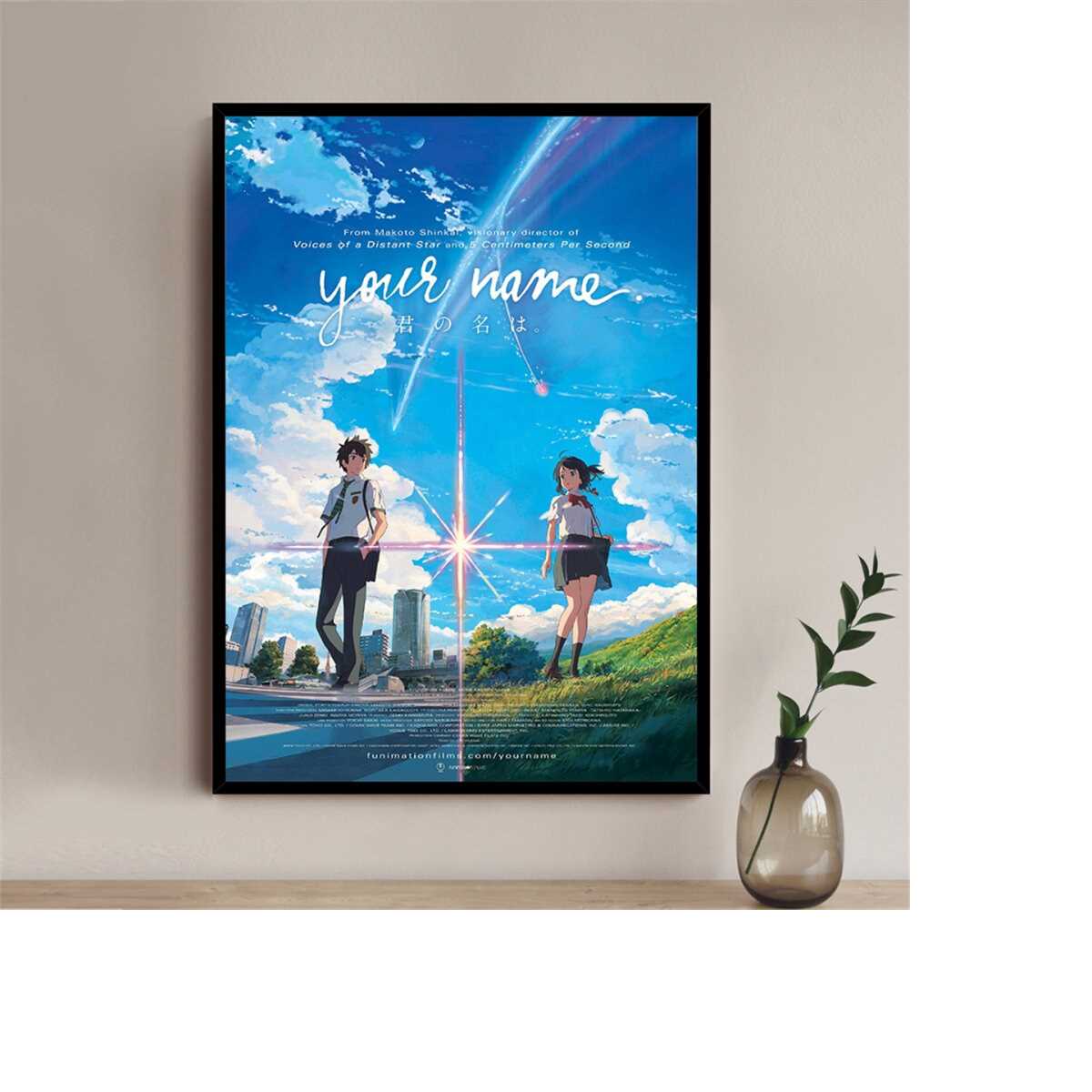 Your Name Anime Movie Poster - High quality Canvas art print - Inspire ...