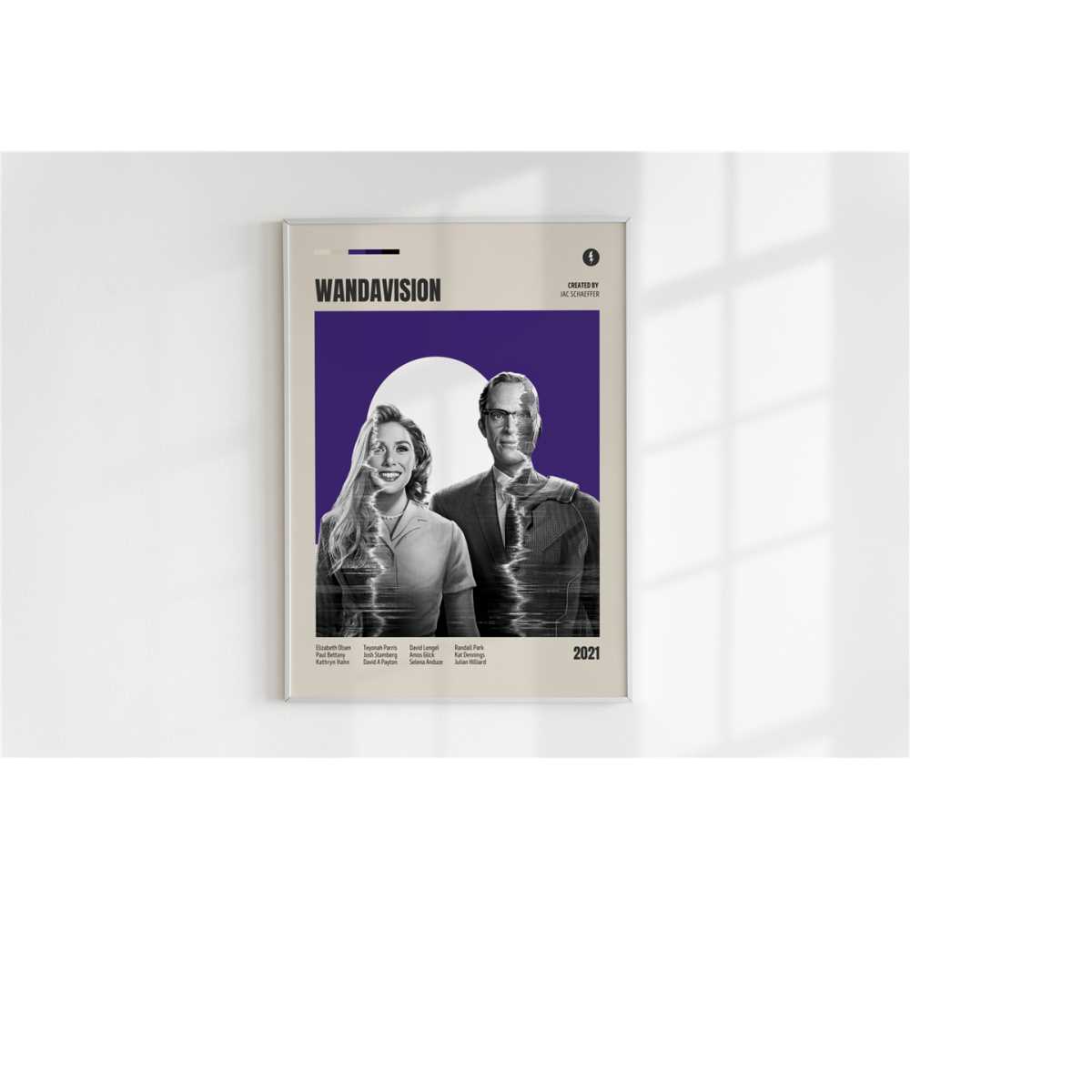 WandaVision Poster, Jac Schaeffer, Minimalist Movie Poster, | Inspire ...