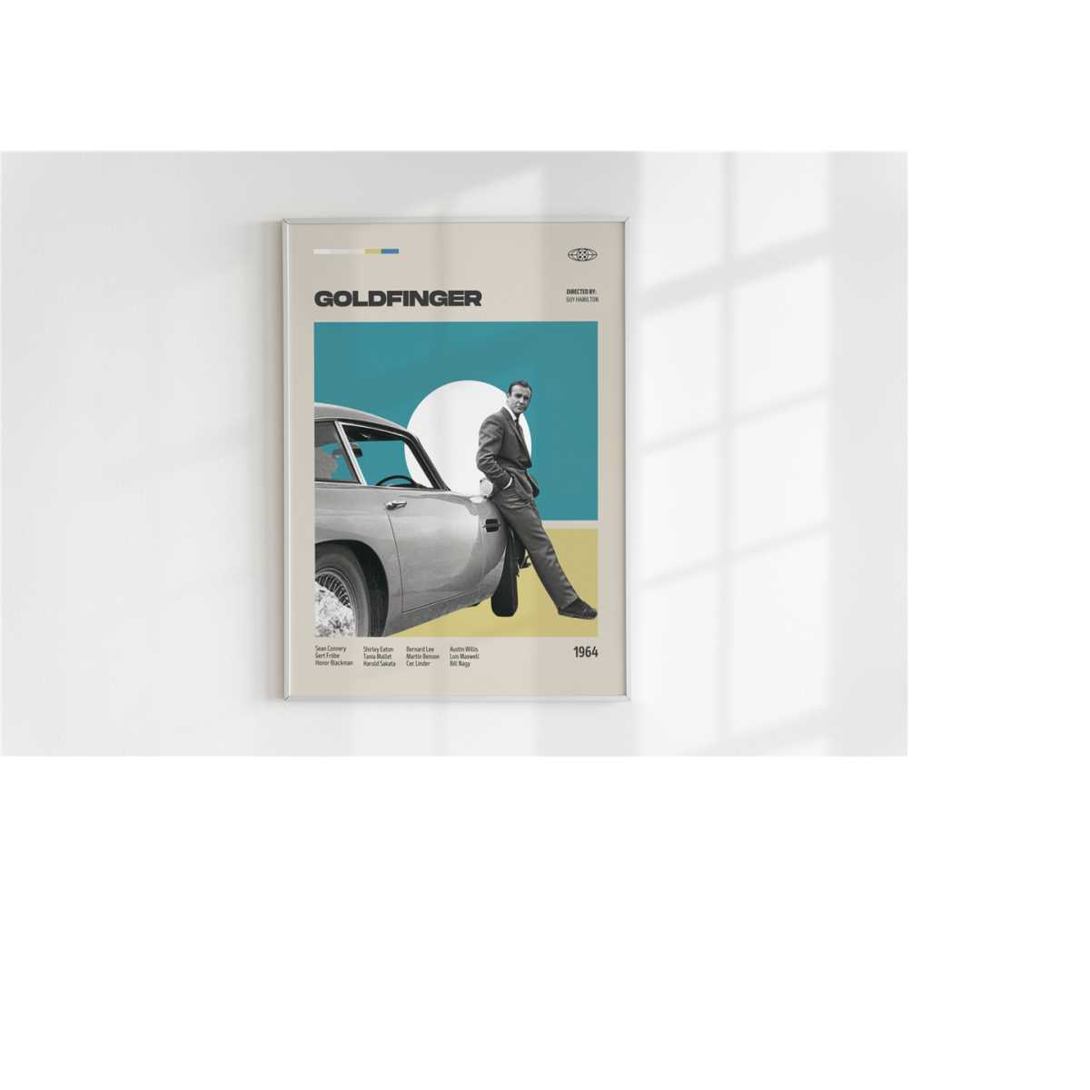 Goldfinger Poster, Guy Hamilton, Minimalist Movie Poster, Wa - Inspire ...