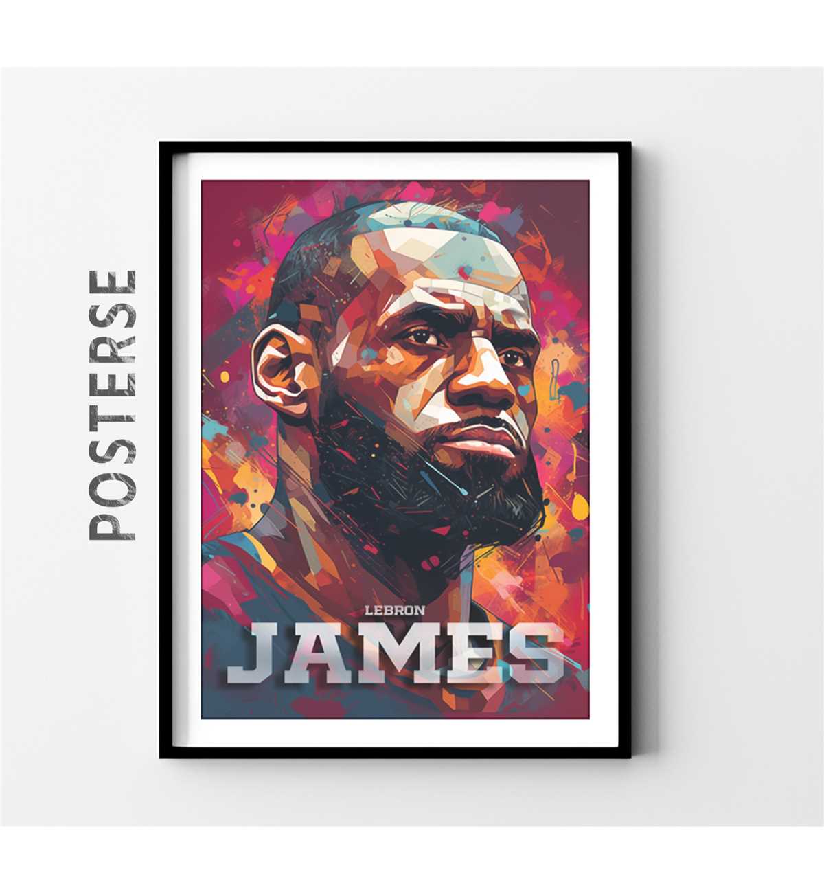 Lebron James Poster, Trendy Sports Decor, NBA Print, - Inspire Uplift