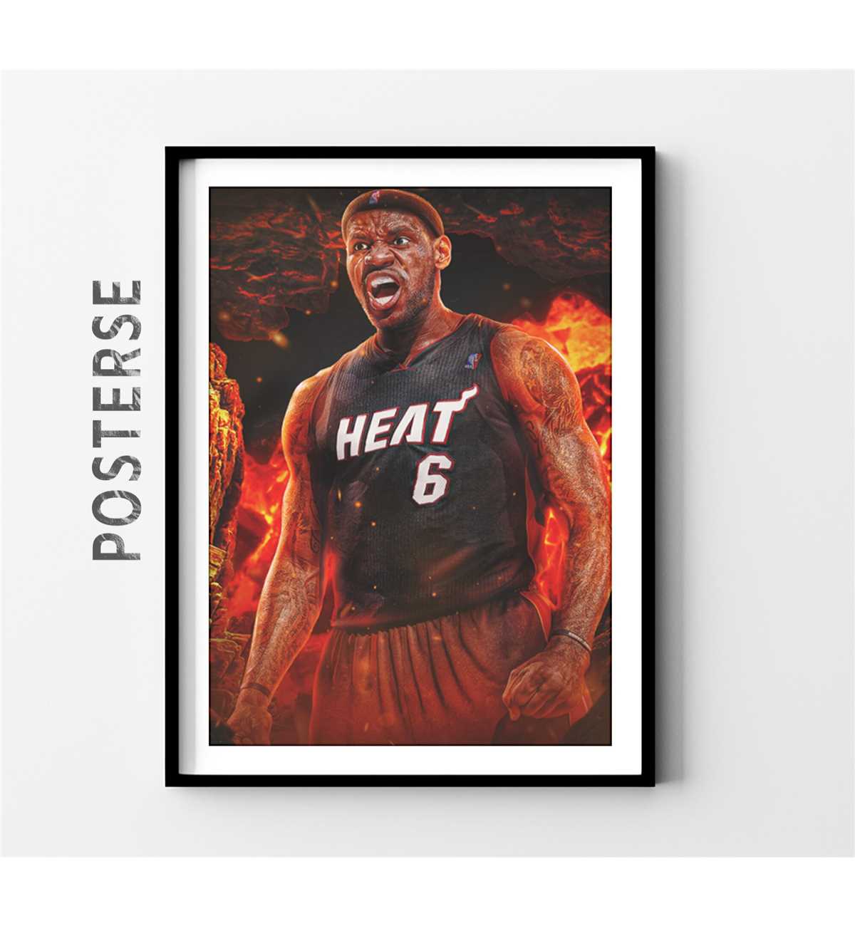 Miami Heat Lebron James NBA Posters, Trendy Posters, | Inspire Uplift