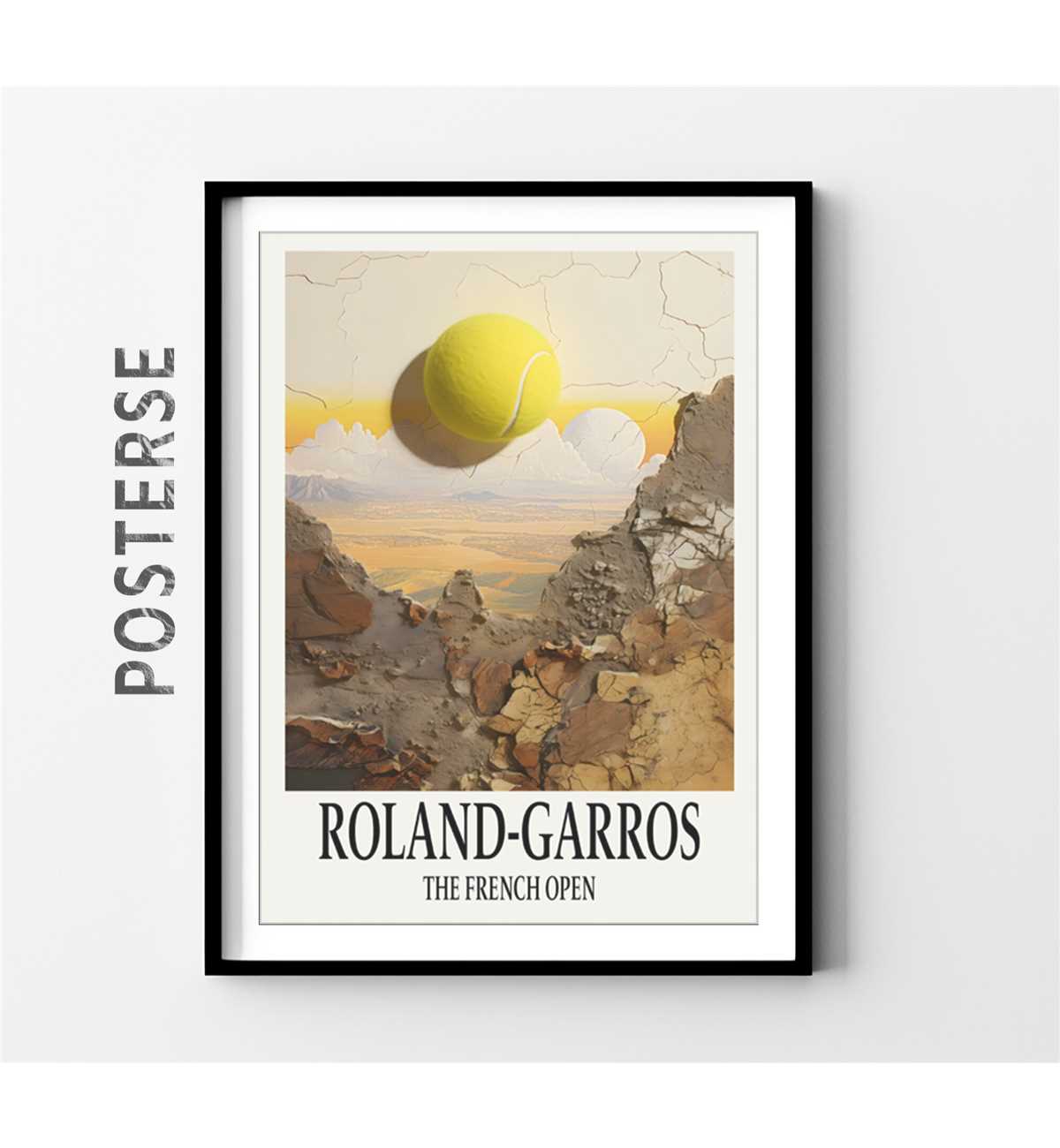 Roland Garros French Open Grand Slam Tennis Poster, | Inspire Uplift