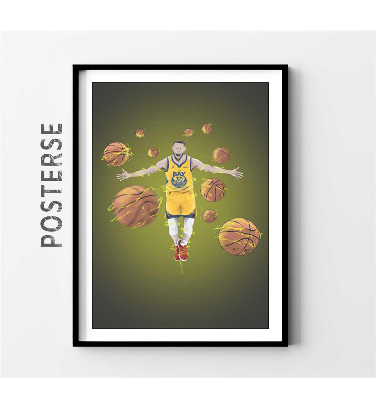 Golden State Warriors Steph Curry NBA Posters, Wrapped | Inspire Uplift