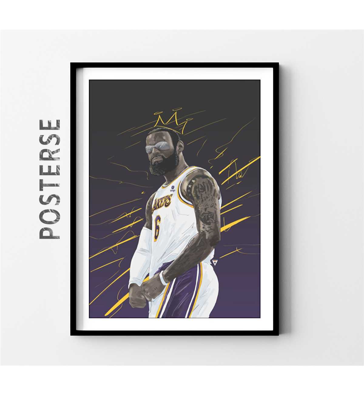 Lebron James Los Angeles Lakers NBA Posters, Wrapped | Inspire Uplift