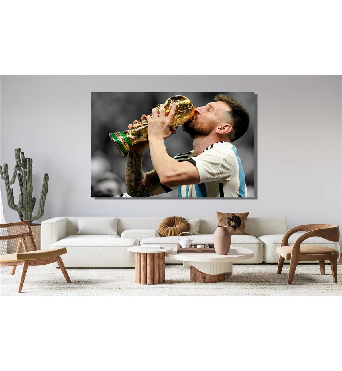 LIONEL MESSI Canvas Wall Art, World Cup 2022 | Inspire Uplift