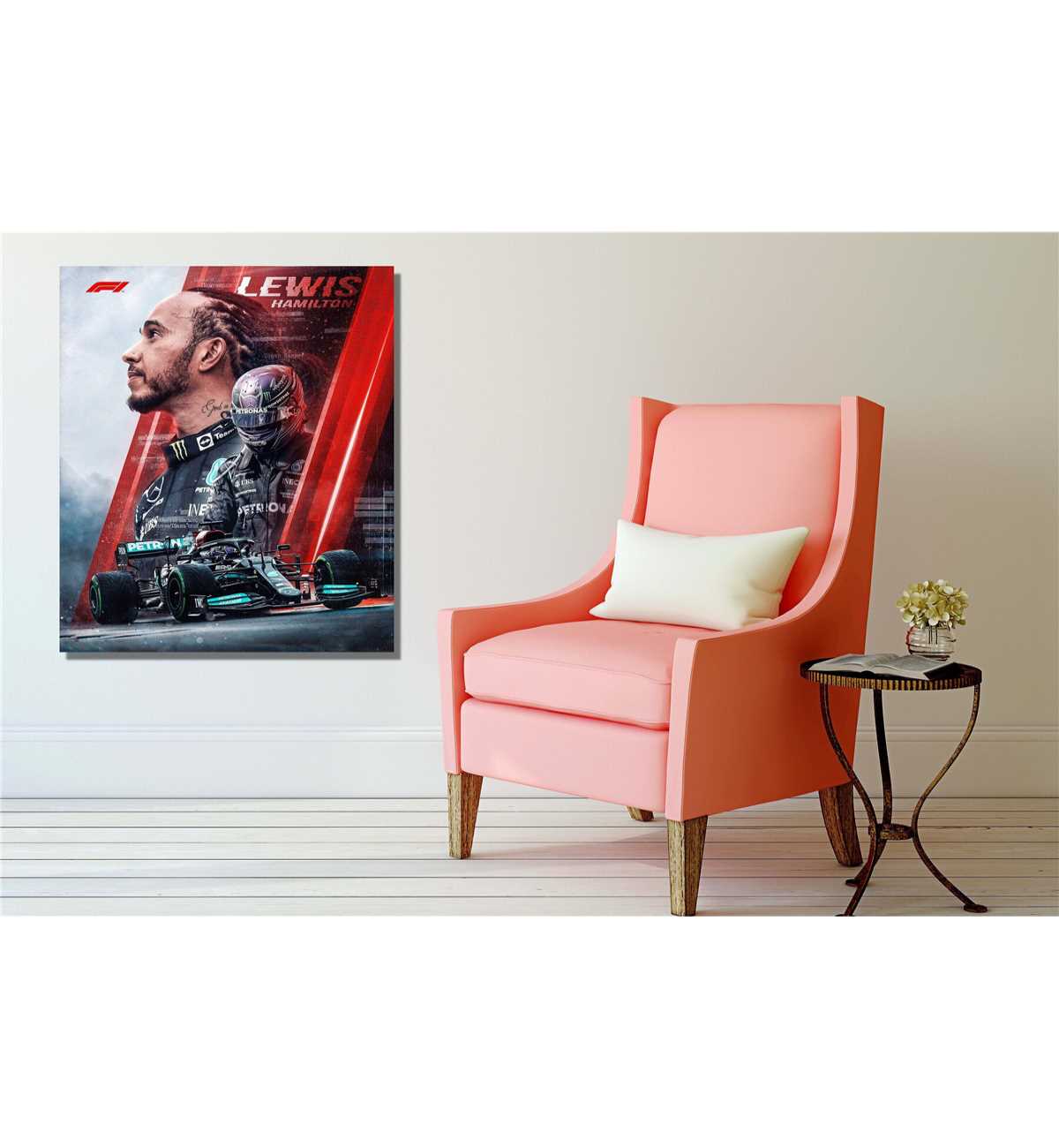 Lewis Hamilton Canvas Wall Art /Lewis Hamilton Poster/Print | Inspire ...