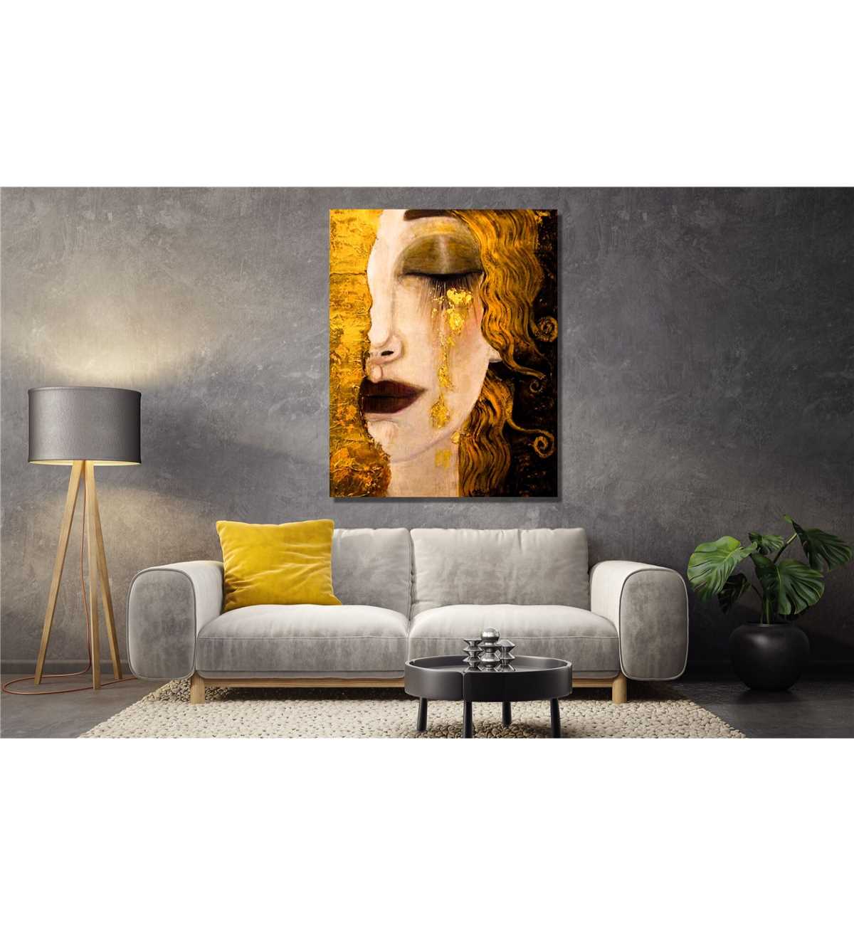 Gustav Klimt Golden Tears (1900) Canvas Wall Art | Inspire Uplift