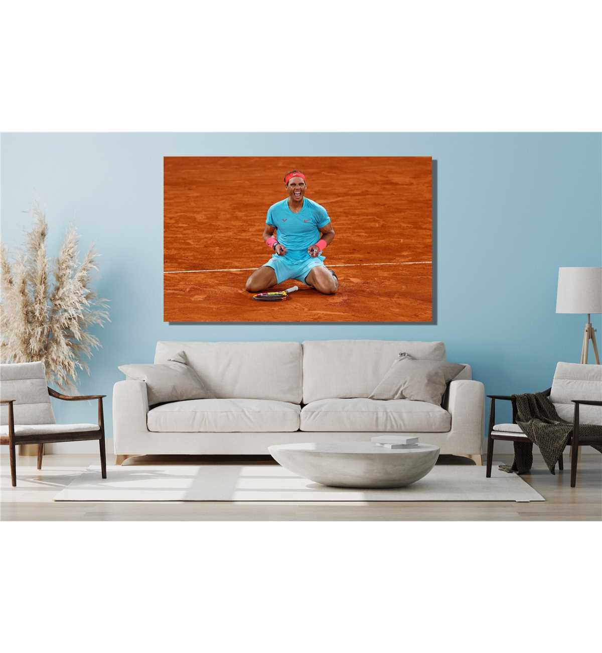 Rafael Nadal Canvas Wall Art,Rafael Nadal Poster,Nadal Print | Inspire ...